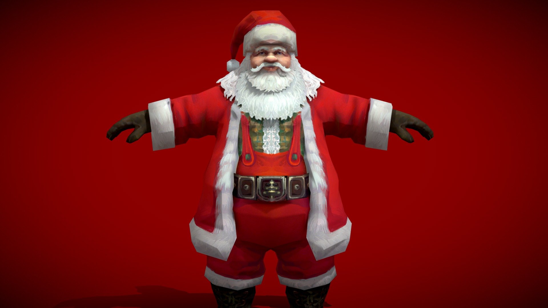 Santa Claus Rigged - Buy Royalty Free 3D model by Samad.Ahmed [fdda6da] - Sketchfab Store