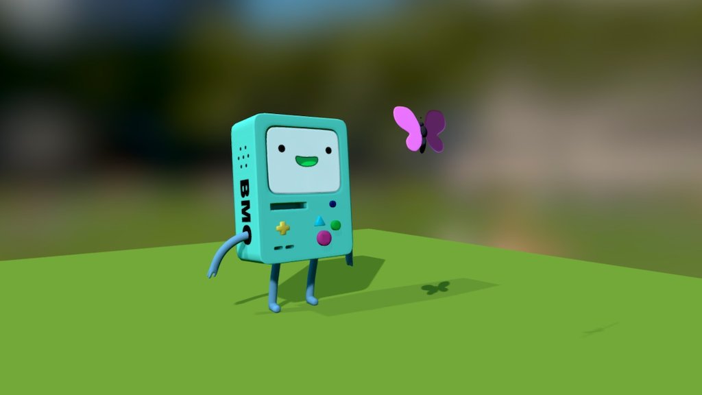 BMO animation (Adventure Time) - 3D model by Marc Virgili (@marcvirgili ...