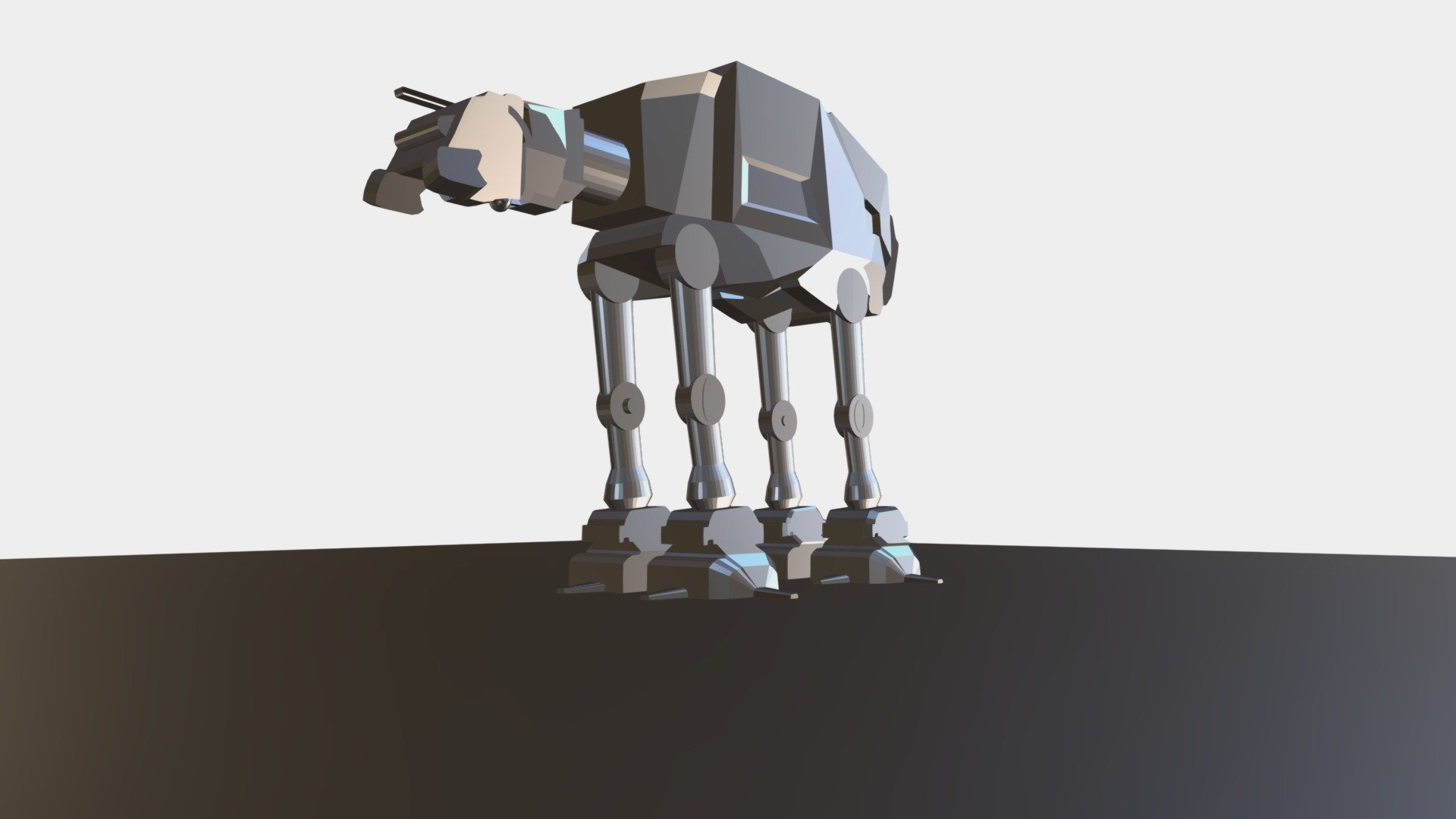 AT-AT - 3D model by EWW [fddd310] - Sketchfab