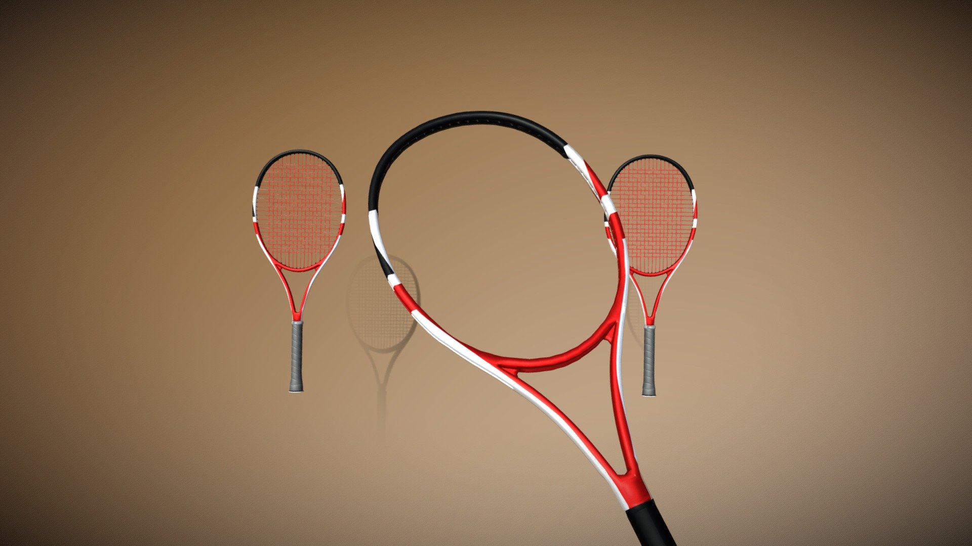 TENNIS RACKET PARTS - Buy Royalty Free 3D model by Maycon.Chaves [fddddb6] - Sketchfab Store