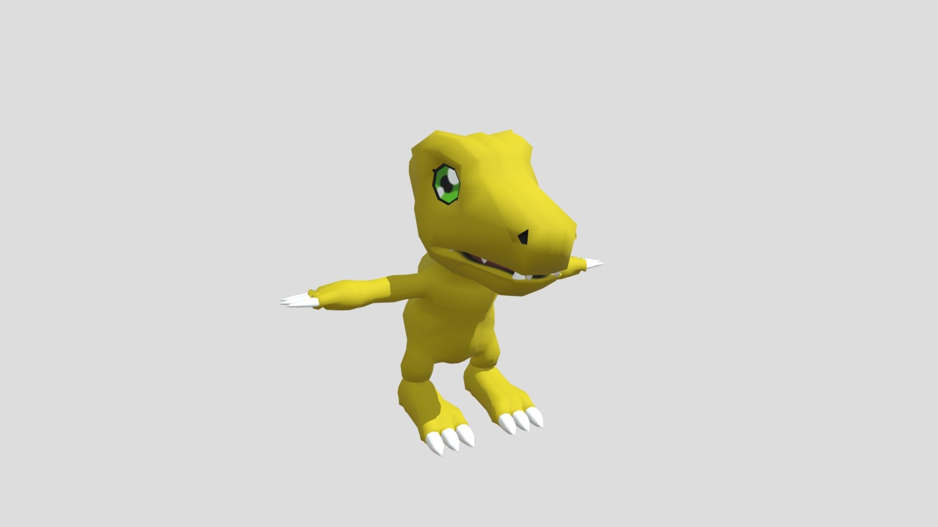 Agumon - Digimon RE-WORLD Project - 3D model by Keit.- [fddf7f4 ...