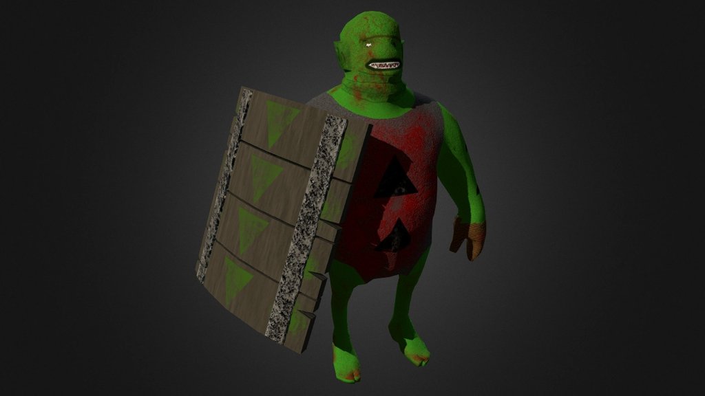 Goblin With Shield - 3D model by b0xman [fddfe64] - Sketchfab