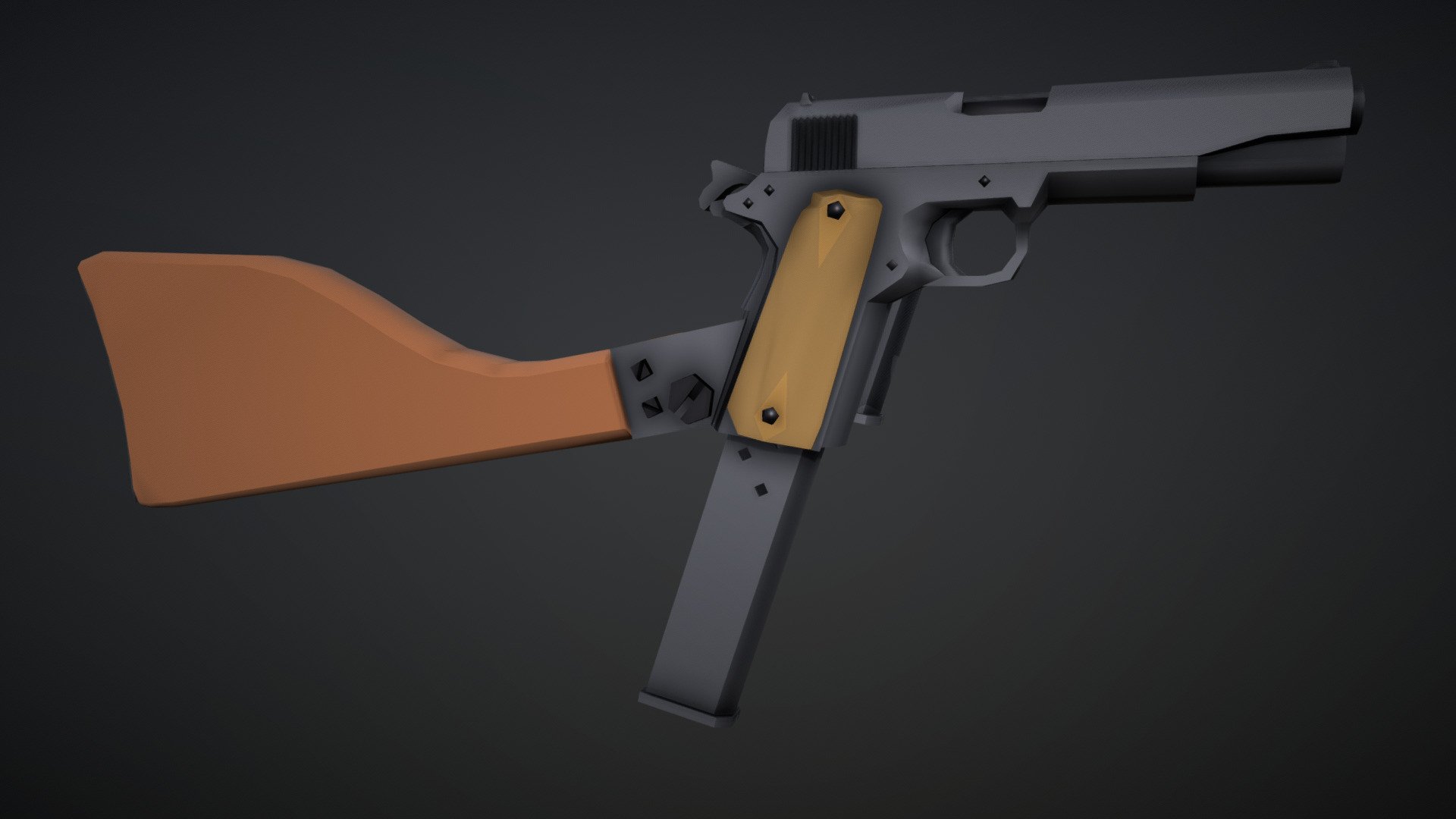 Low-Poly M1911 Carbine - Download Free 3D model by notcplkerry [fde0a2f ...