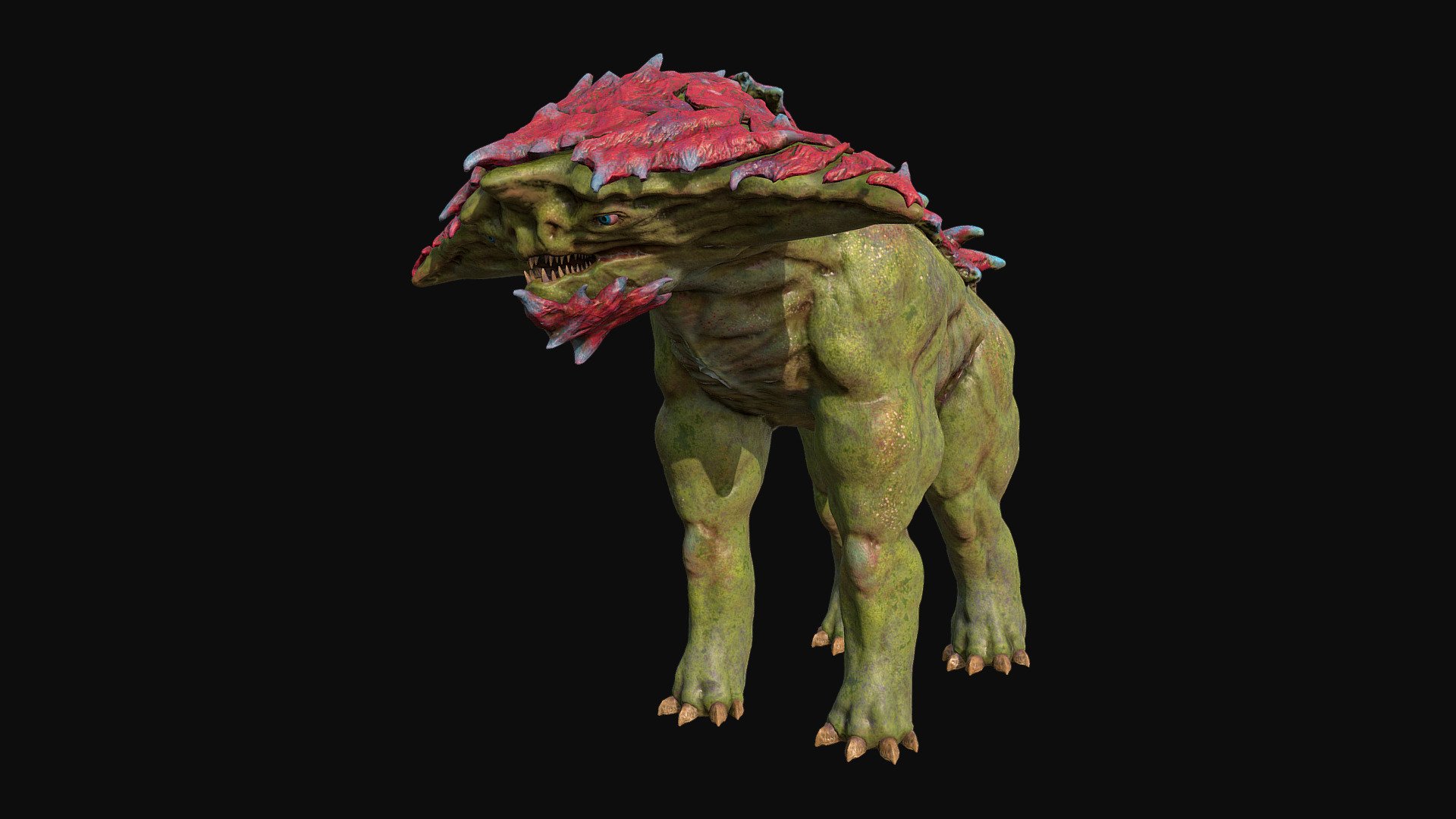 Fantasy titan creature model rigged - 3D model by Alexandr33D (@vympel ...