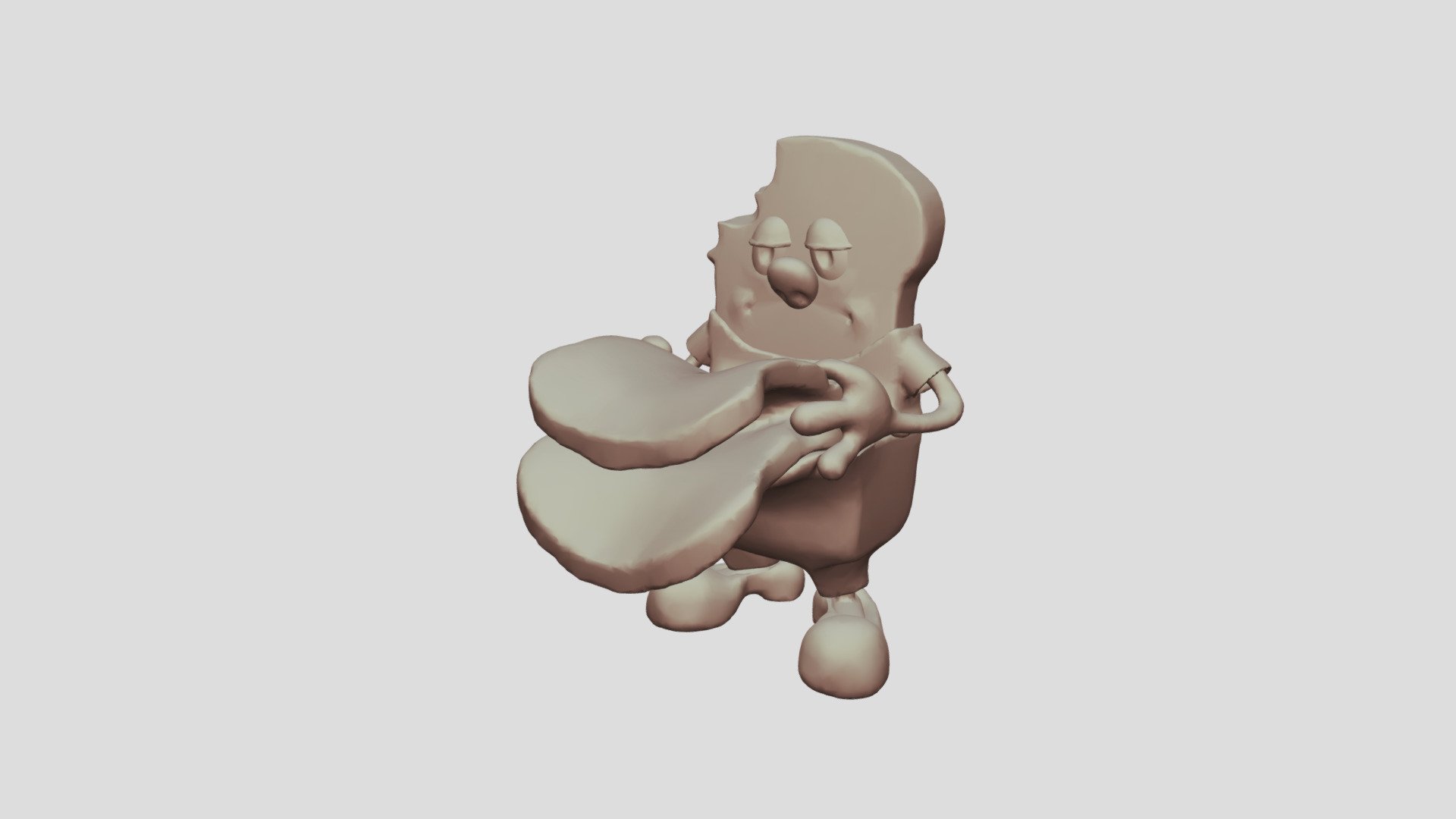 Bored Bread - 3D model by aunpyz [fde1daa] - Sketchfab