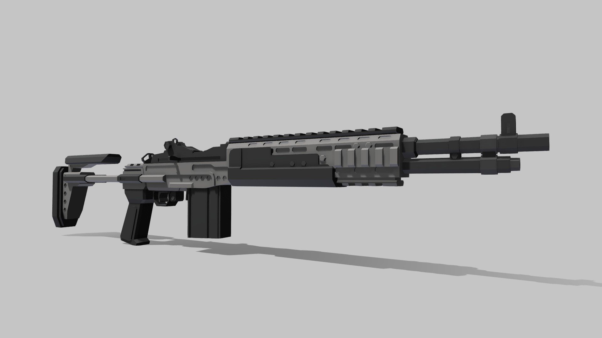 Low Poly DMR-M14EBR - 3D model by CastleBravo (@BravoCastle) [fde25e5 ...