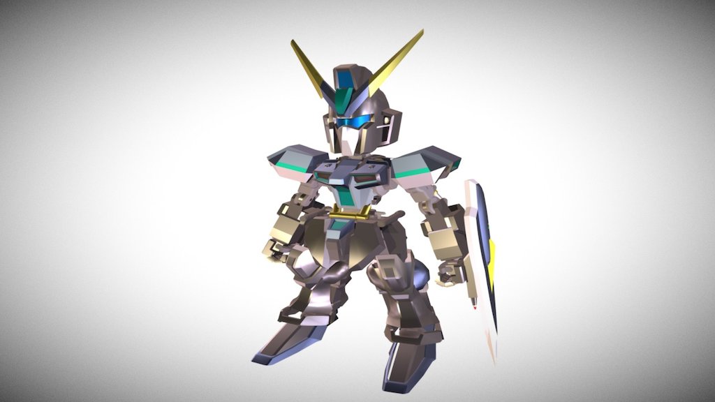 SD Gundam Frame Windam - 3D model by krit yamsaso (กฤษณ์ แย้มสระโส ...