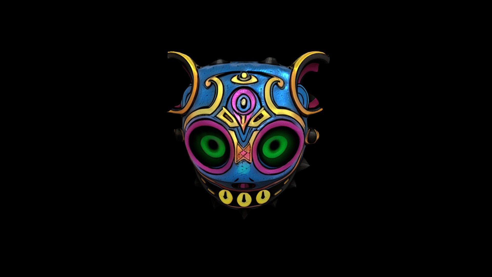 Happy Mask 666 - Download Free 3D model by klrxyz [fde63ae] - Sketchfab