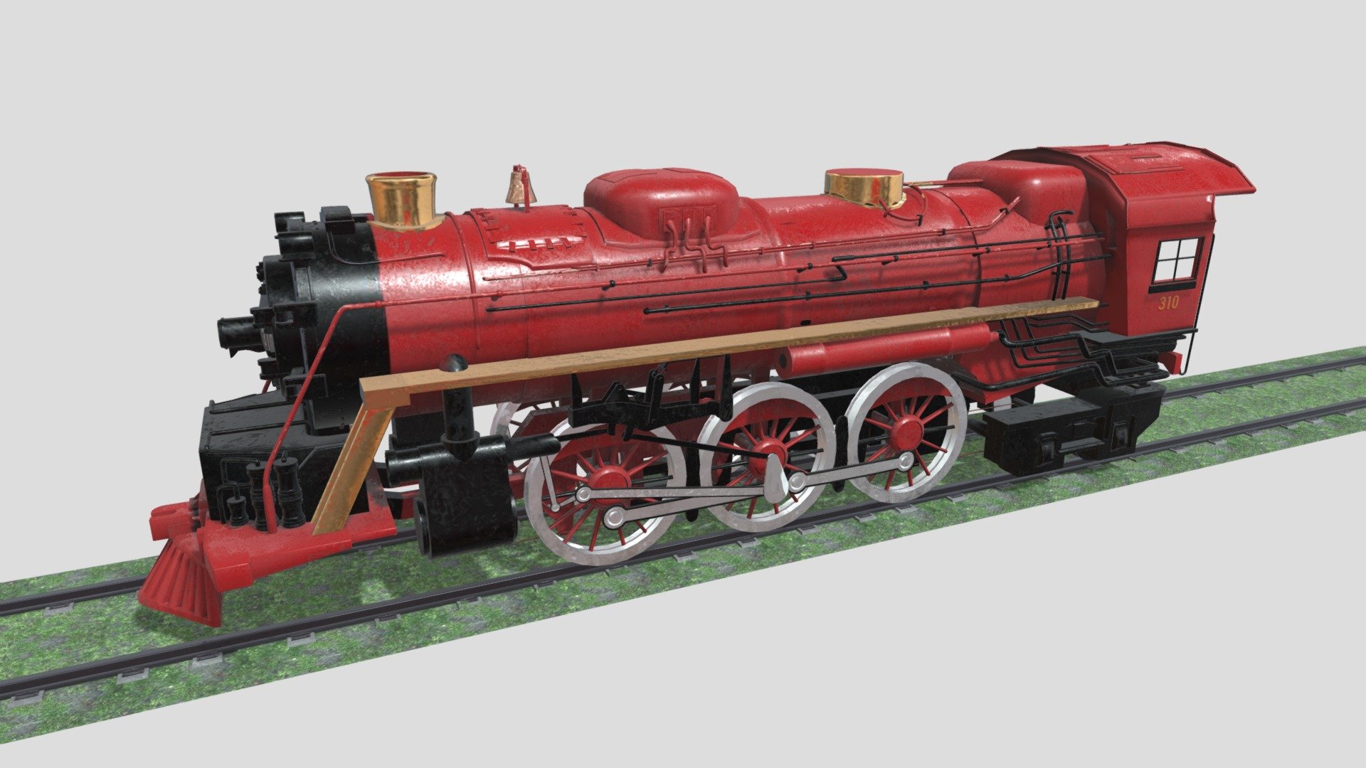 Steam Engine Train Wagon - Buy Royalty Free 3D model by insya [fde6ac2 ...