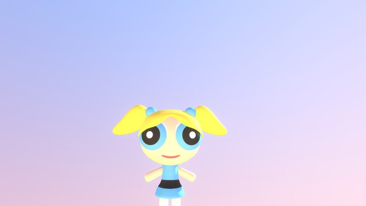 Powerpuff-girls-free-3d-model 3D models - Sketchfab