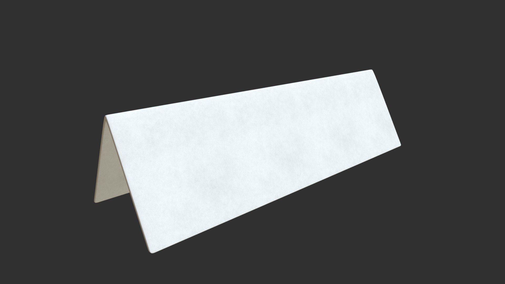 Table Tent Template 5 Buy Royalty Free 3D Model By FrancescoMilanese 