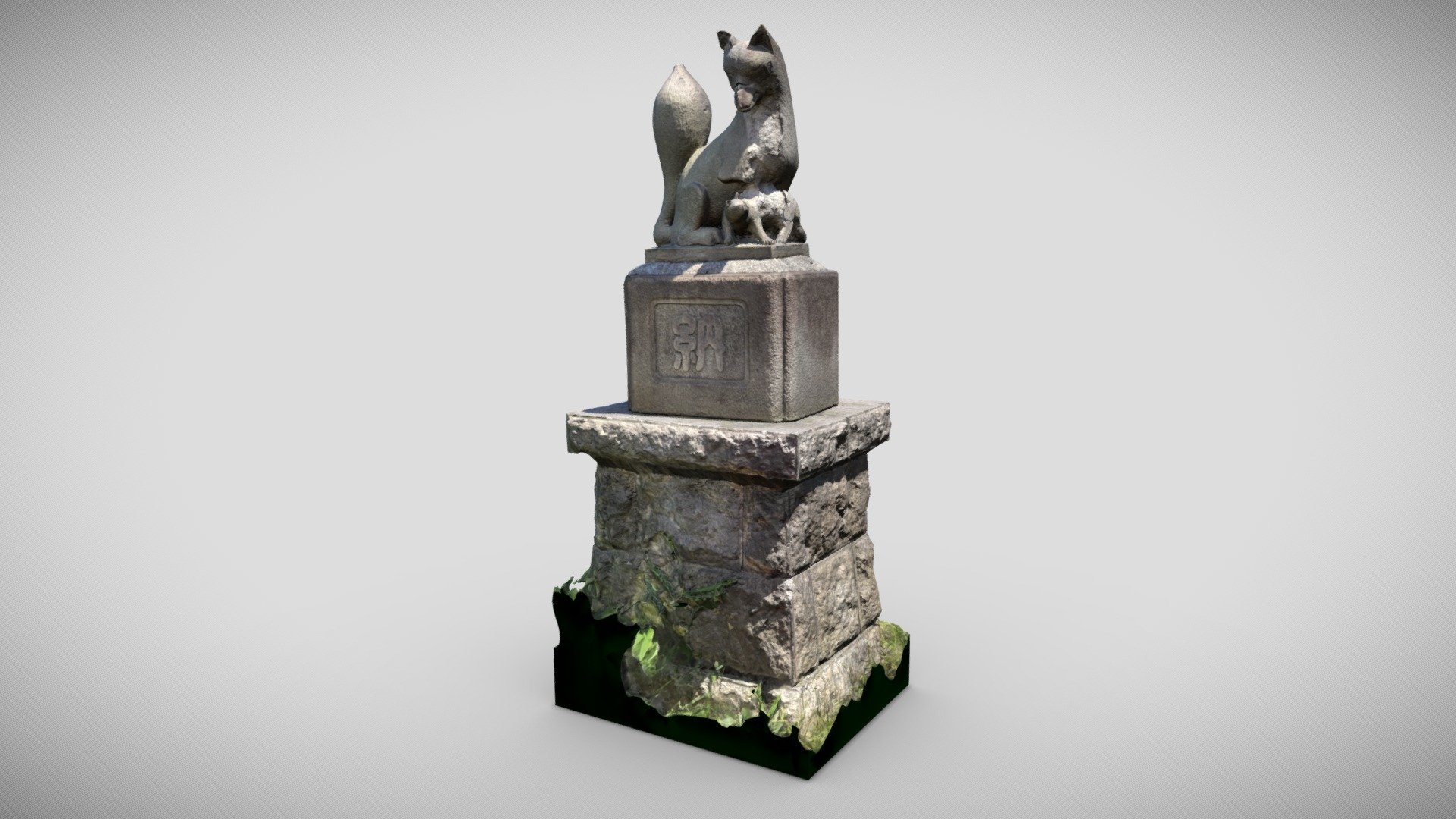 Inari Shrine Fox - Download Free 3D model by masanaga (@tasklong ...