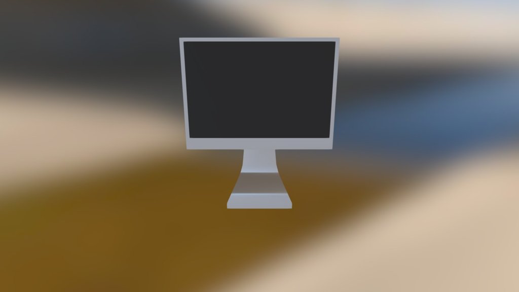 Monitor Model - 3D model by garrett gilcrease (@garrettgilcrease ...