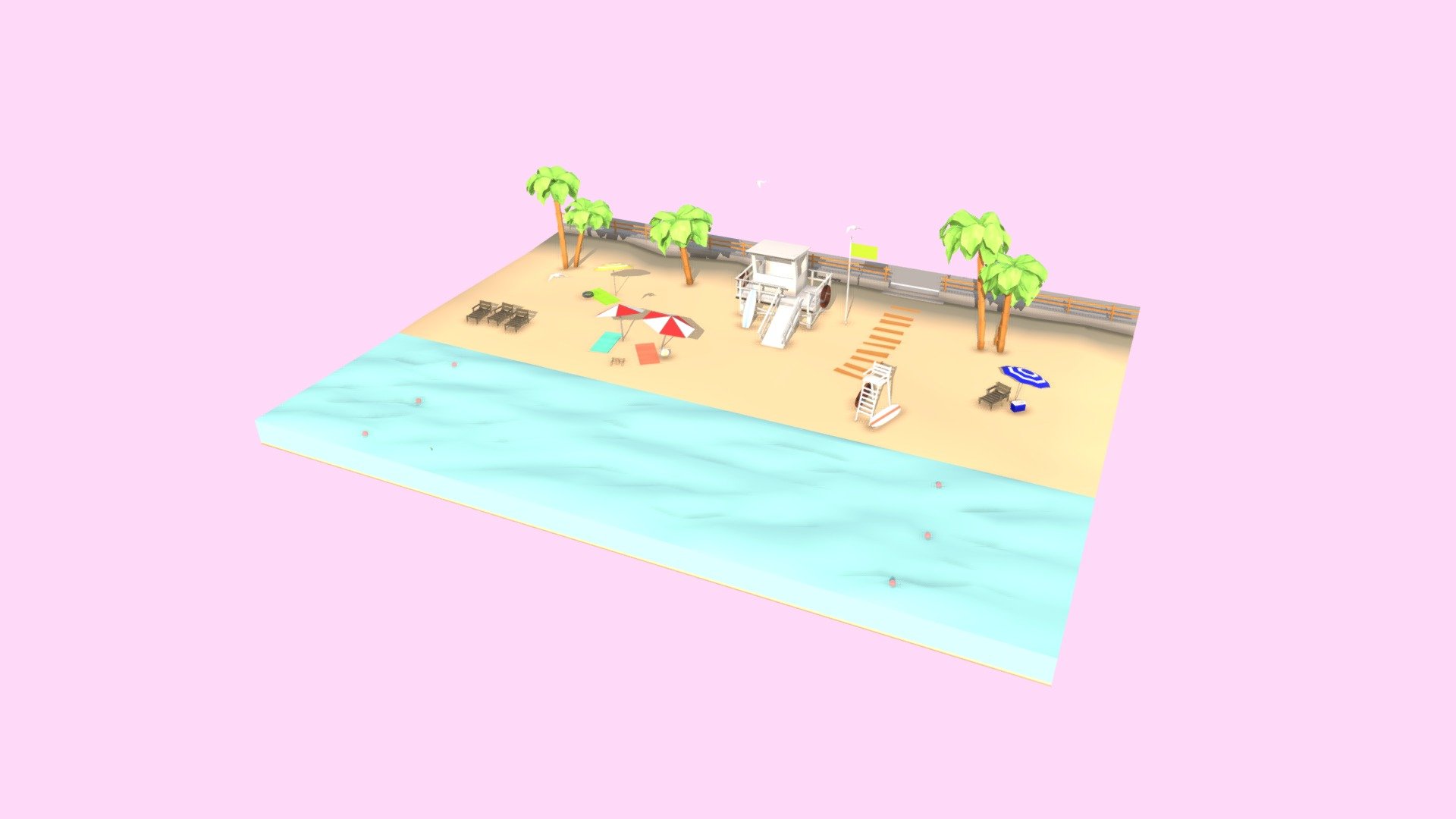 Project - Beach - 3D model by matthias.ngotrung [fde99c9] - Sketchfab