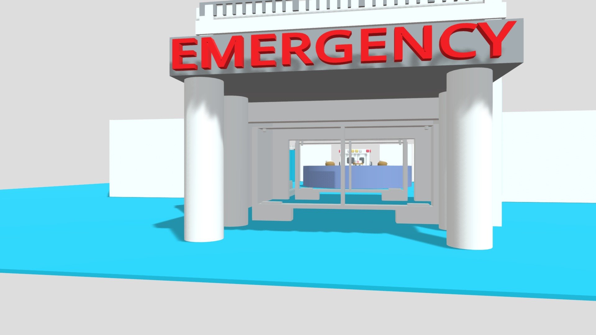 [Block 1] Group 4 - 1.1.3 Emergency Room - 3D model by ahdafz [fdea1a0 ...