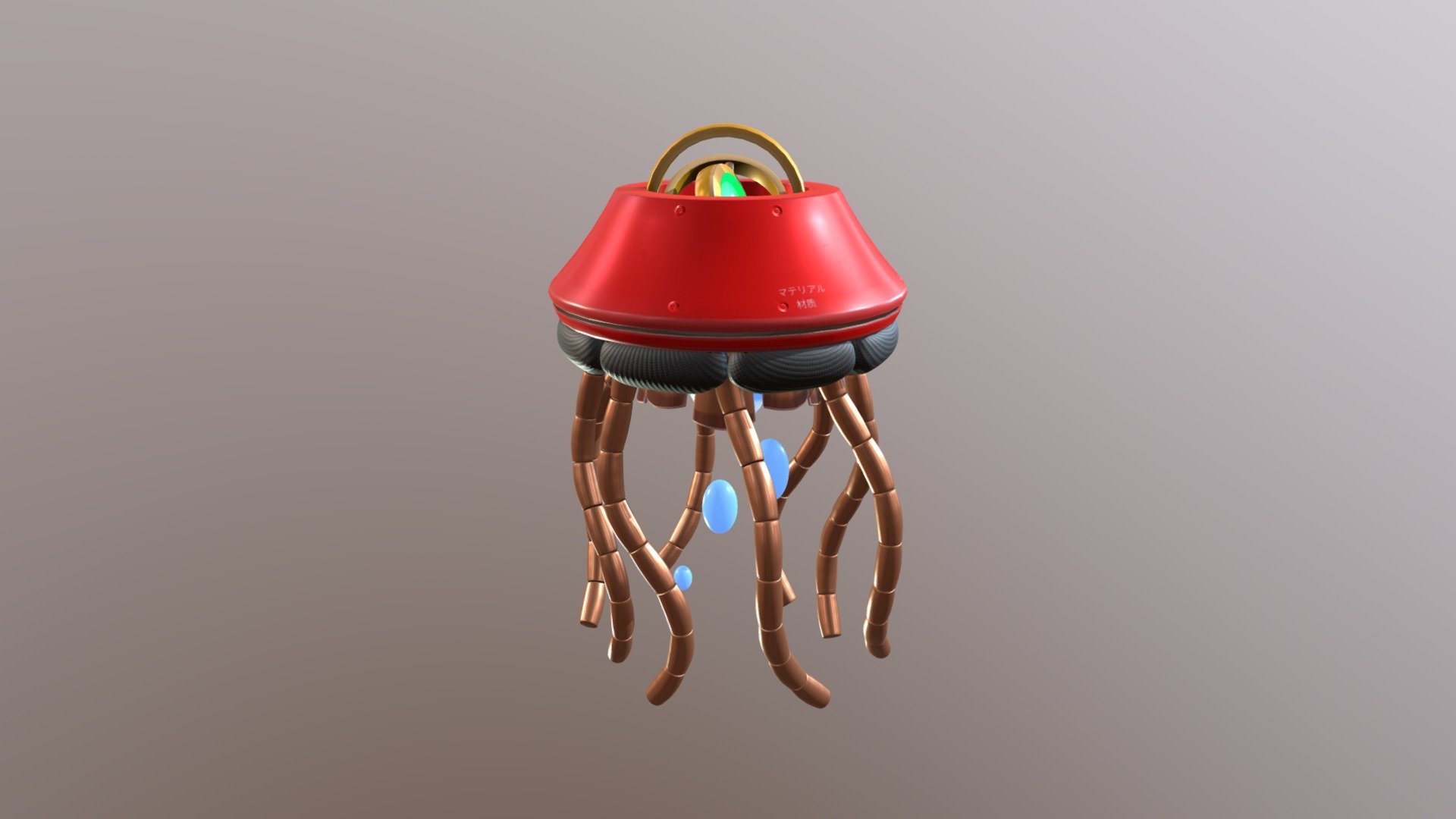 Bloublou the meca jellyfish - 3D model by Ferdinand-1 [fdeaca4] - Sketchfab