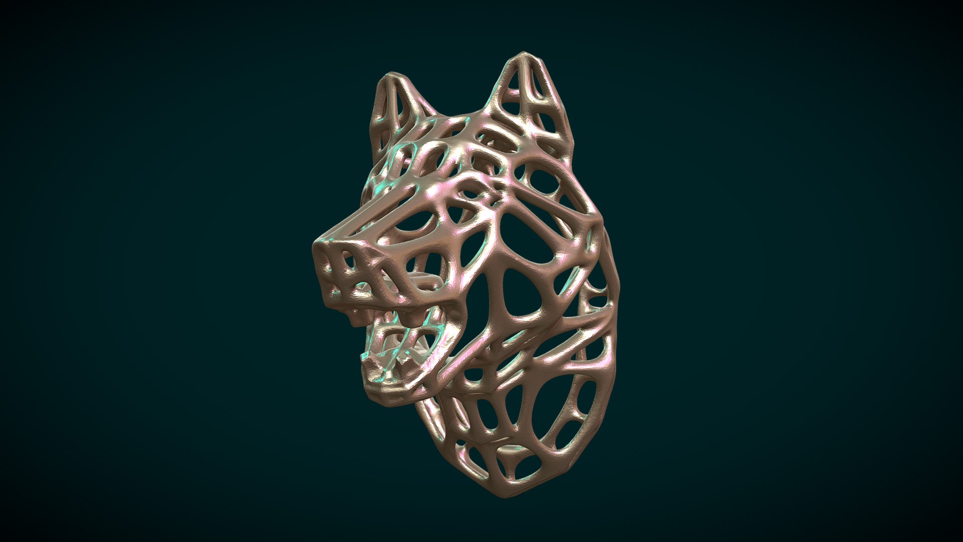 Mesh Wolf head - Buy Royalty Free 3D model by Skazok [fdeb5ec ...