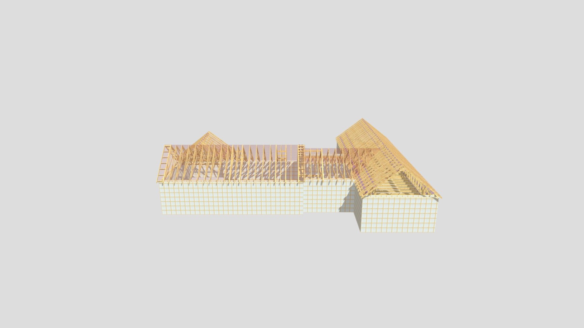 House_-_ Roof_ Design - 3D model by RoofTrusses2023 [fdebfce] - Sketchfab