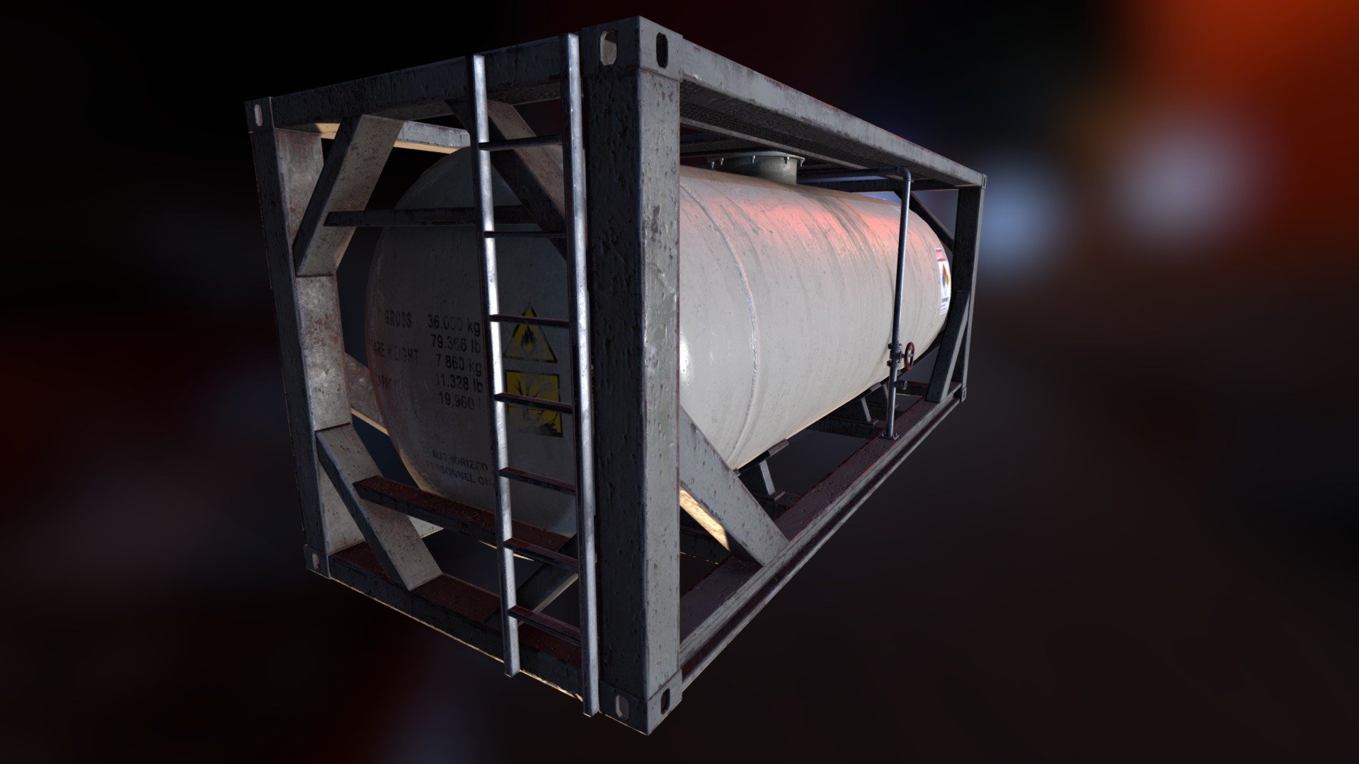 Tank Container - 3D model by romuloferreira [fdec77a] - Sketchfab