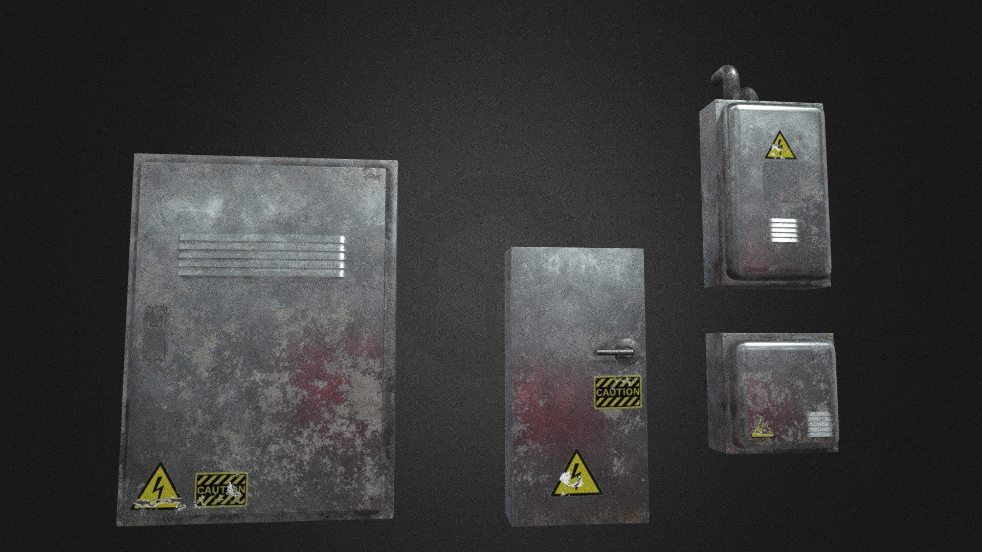 Electric Box Set 01 - Buy Royalty Free 3D model by KalelJuarez [fdecc9e ...