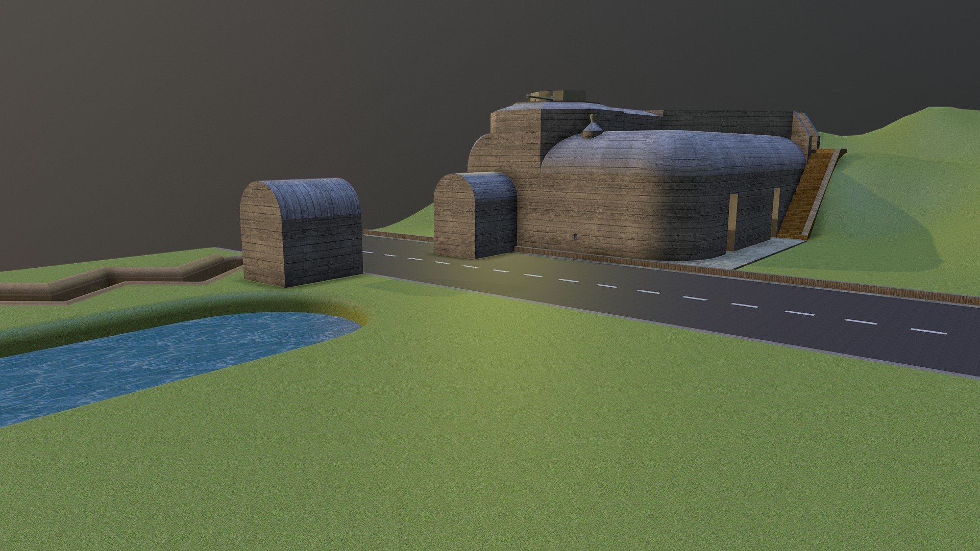 R502 anti-tank ditch - 3D model by kowstahl [fdedcf6] - Sketchfab