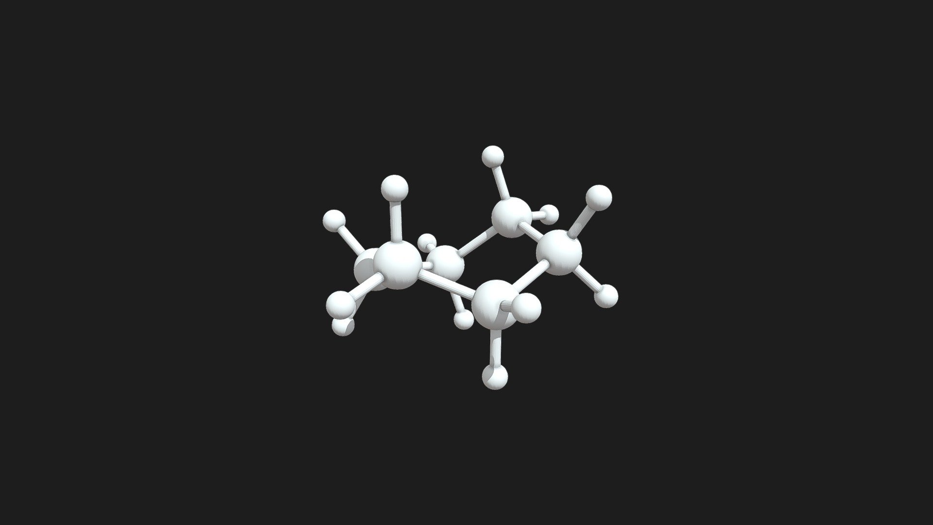 Cyclohexane Boat - Download Free 3D model by stereoaisier [fdedf2b ...