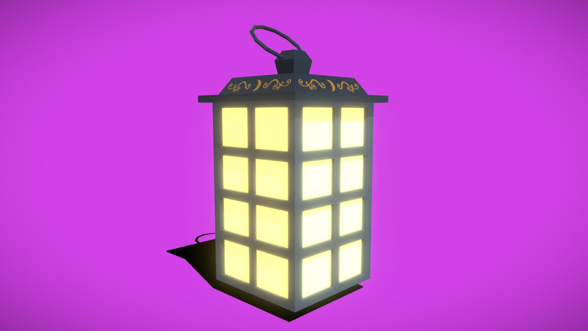 LOW POLY LANTERN ALTERNATIVE COLOUR - 3D model by Davi Carrijo ...