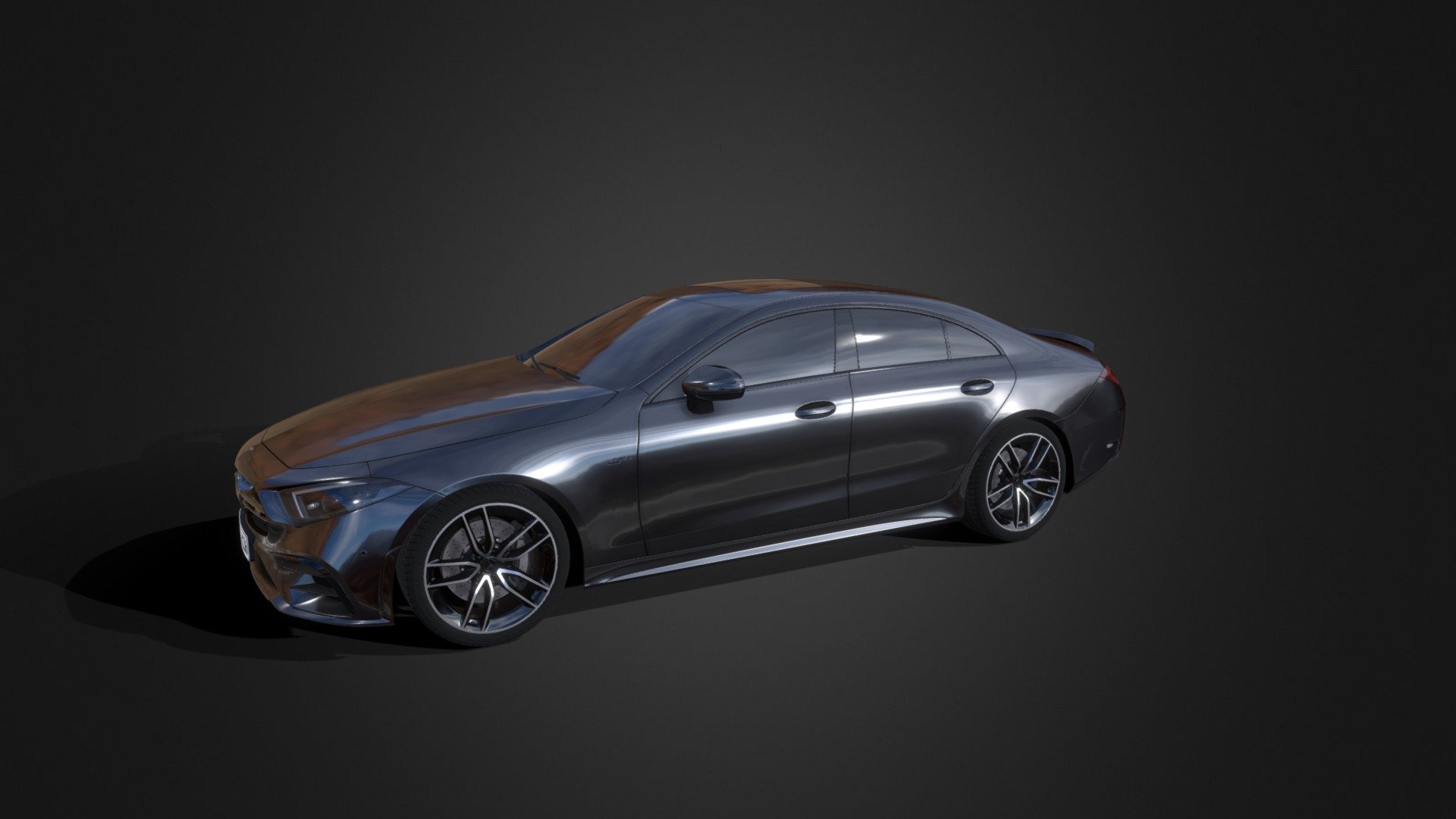 Mercedes-Benz AMG CLS 53 4MATIC+ | C257 | Black - 3D model by paul ...
