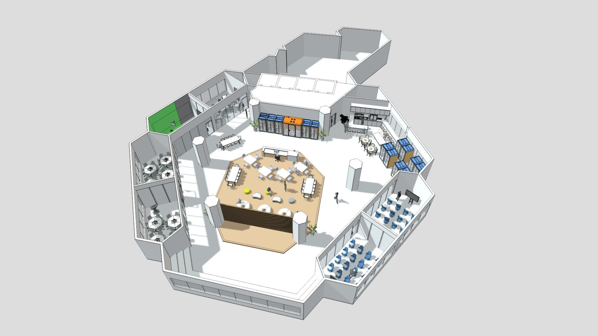 Student Area 1 - 3D model by Joseph (@yusof1) [fdf1e65] - Sketchfab