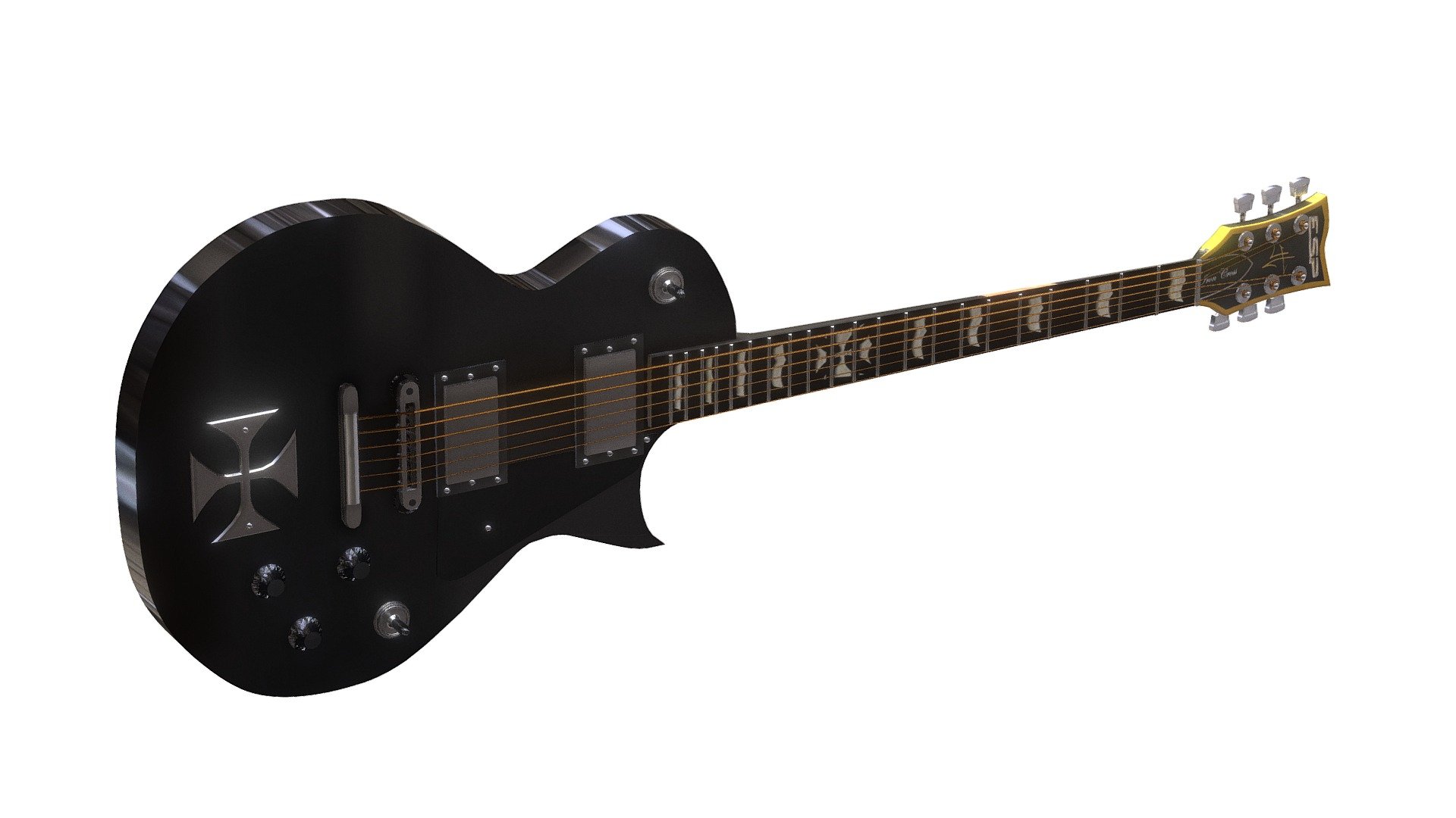 Electric Guitar 3D Model - 3D model by ₦₥₵ ฿₵ (@nmcbc) [fdf2037 ...
