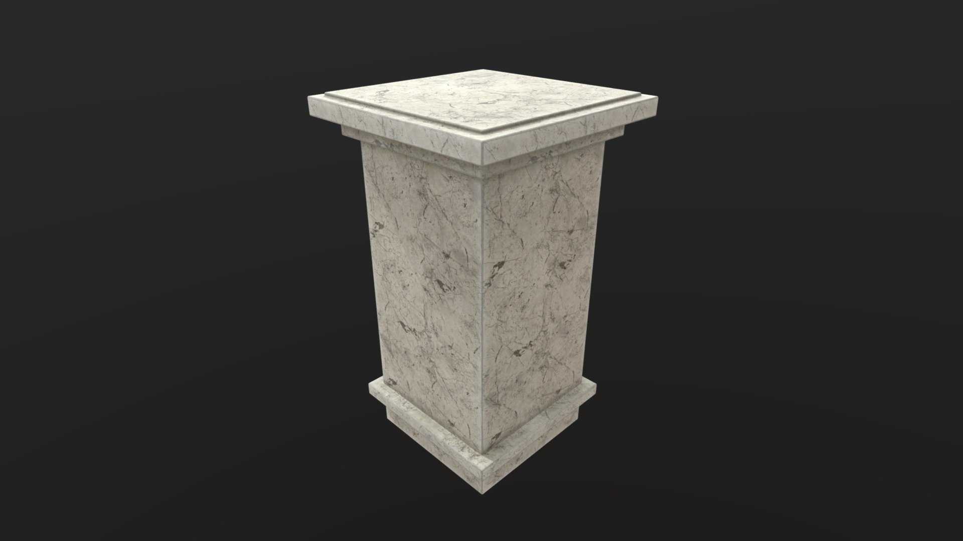 Marble support for sculptures. Marble totem. - 3D model by felicio.art ...