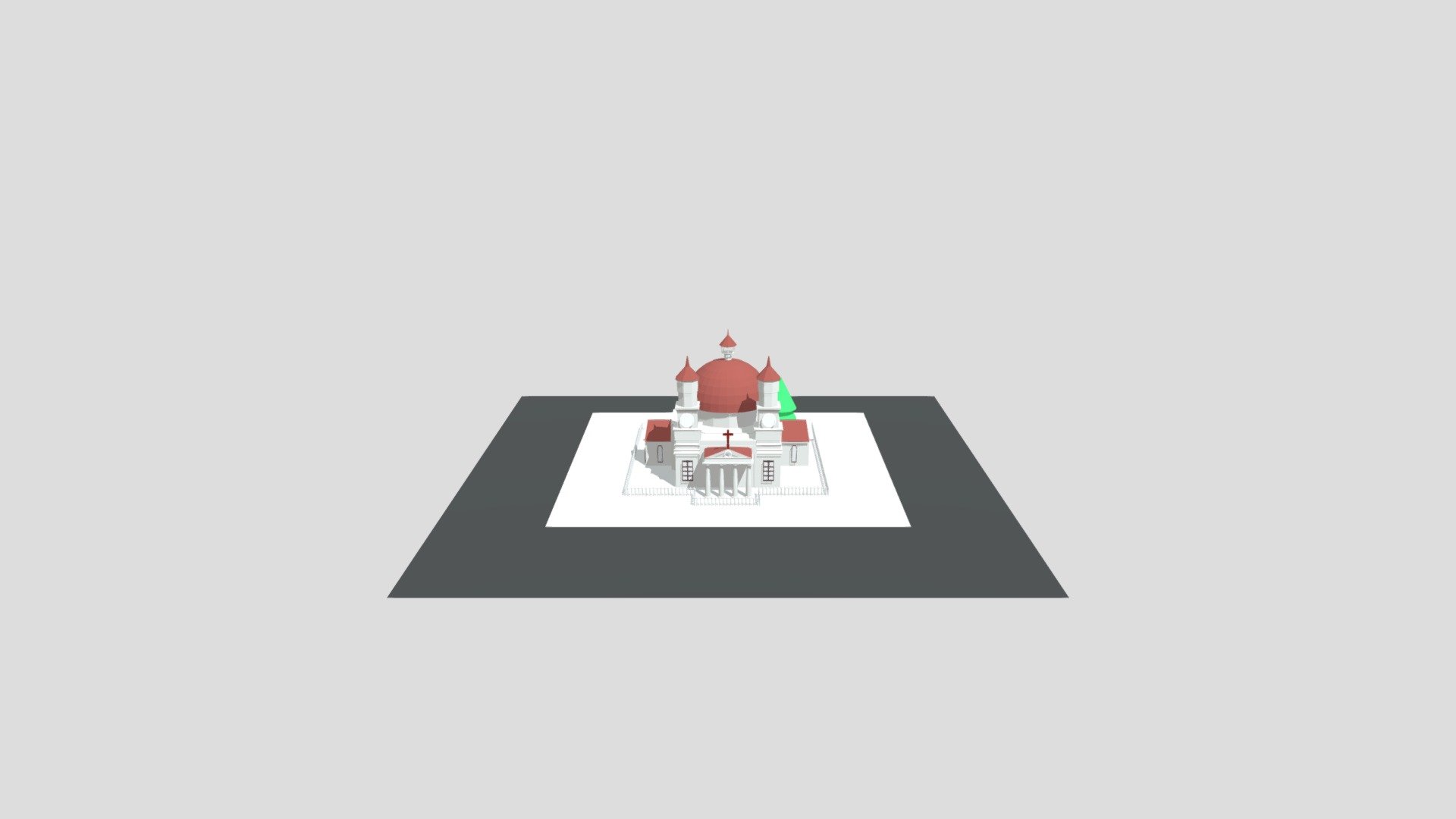 Greja Blenduk low Poly - 3D model by havvxx [fdf48bd] - Sketchfab