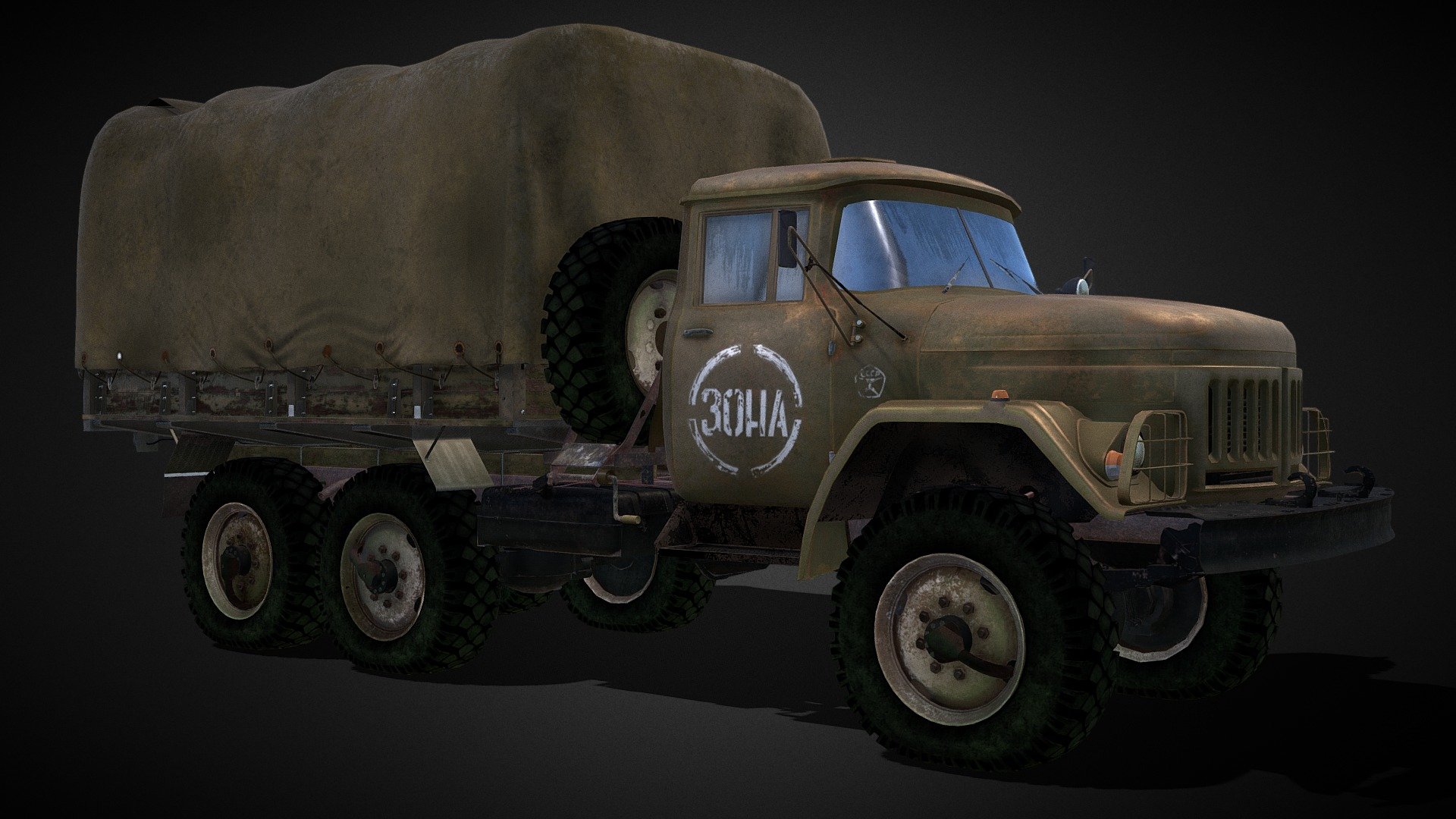 Soviet Truck Zil 131 (GameReady) - 3D model by FotoGraf (@mega.dimon ...