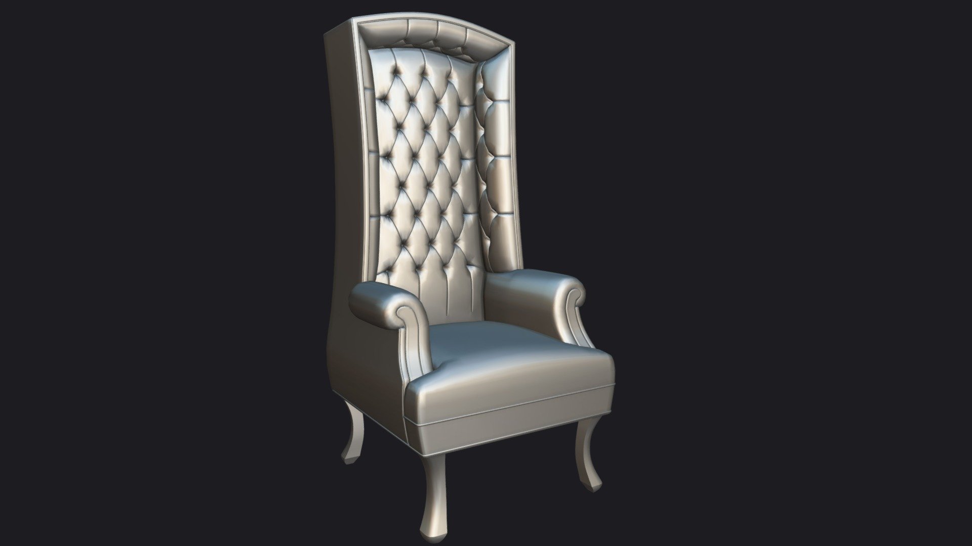 Throne Chair - 3D model by M. Sallee (@msallee) [fdf6bb6] - Sketchfab