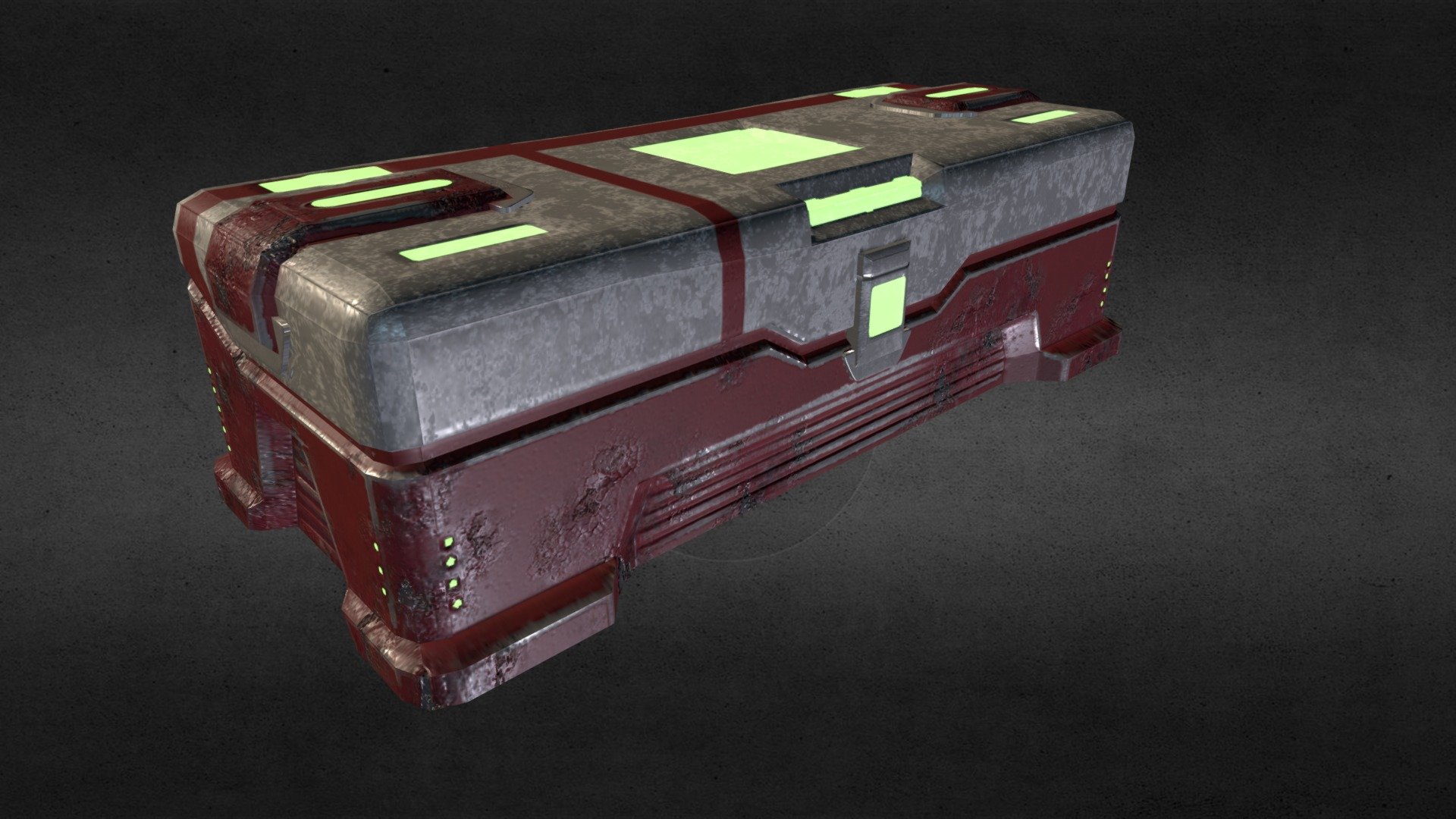 Sci-fi Crate - 3D model by kadoebler [fdf79b1] - Sketchfab