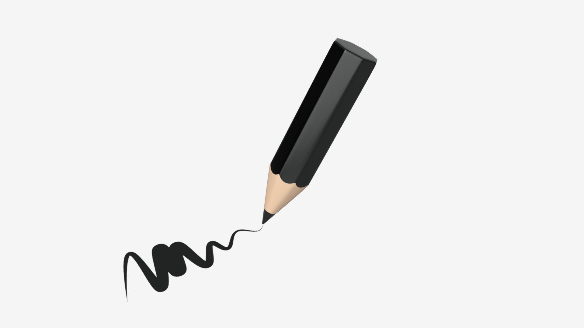 Tilted writing pencil - Buy Royalty Free 3D model by HQ3DMOD ...