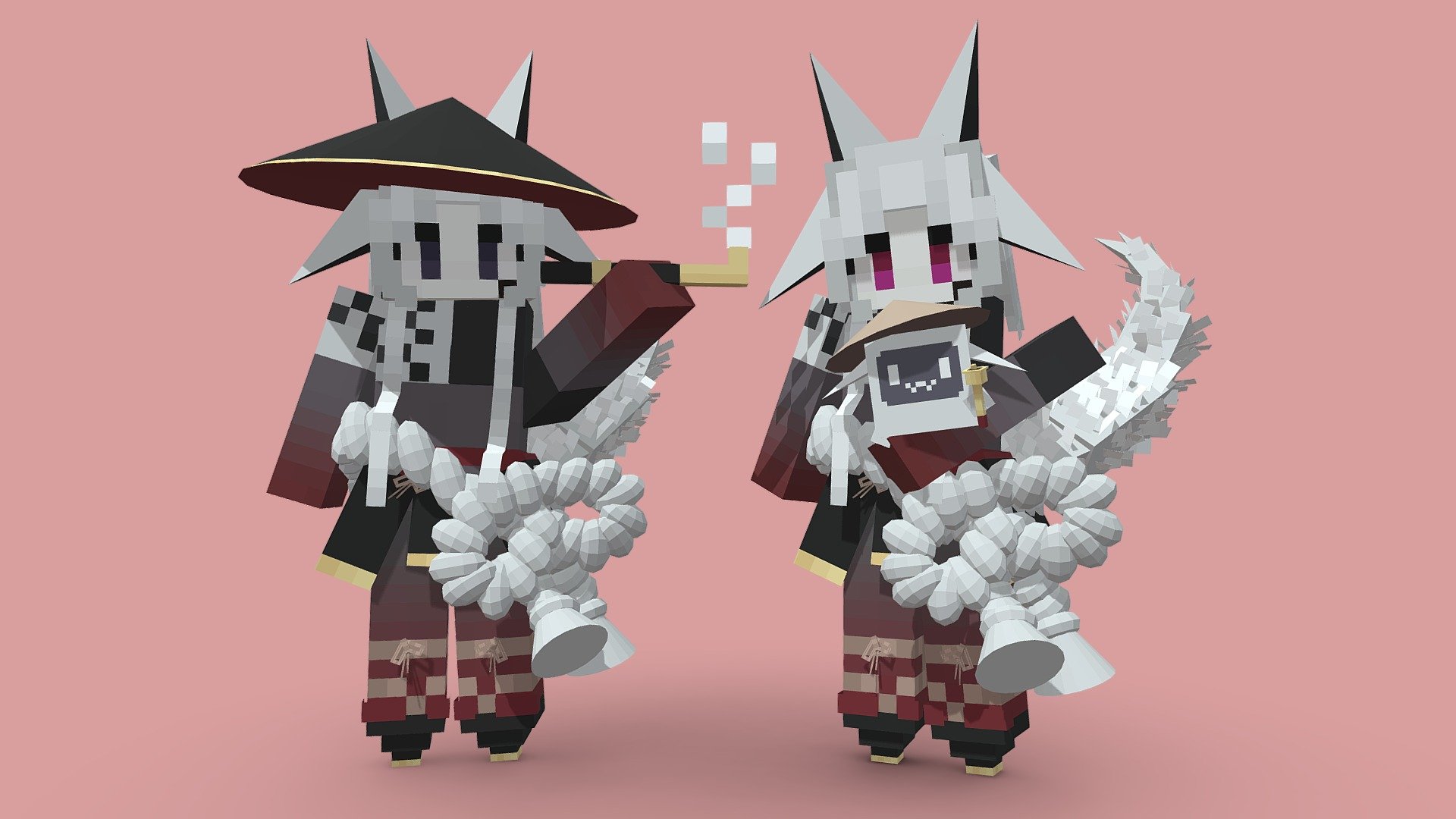 DyaRikku (Minecraft Skin Model) - 3D model by drmelonblox [fdff205 ...