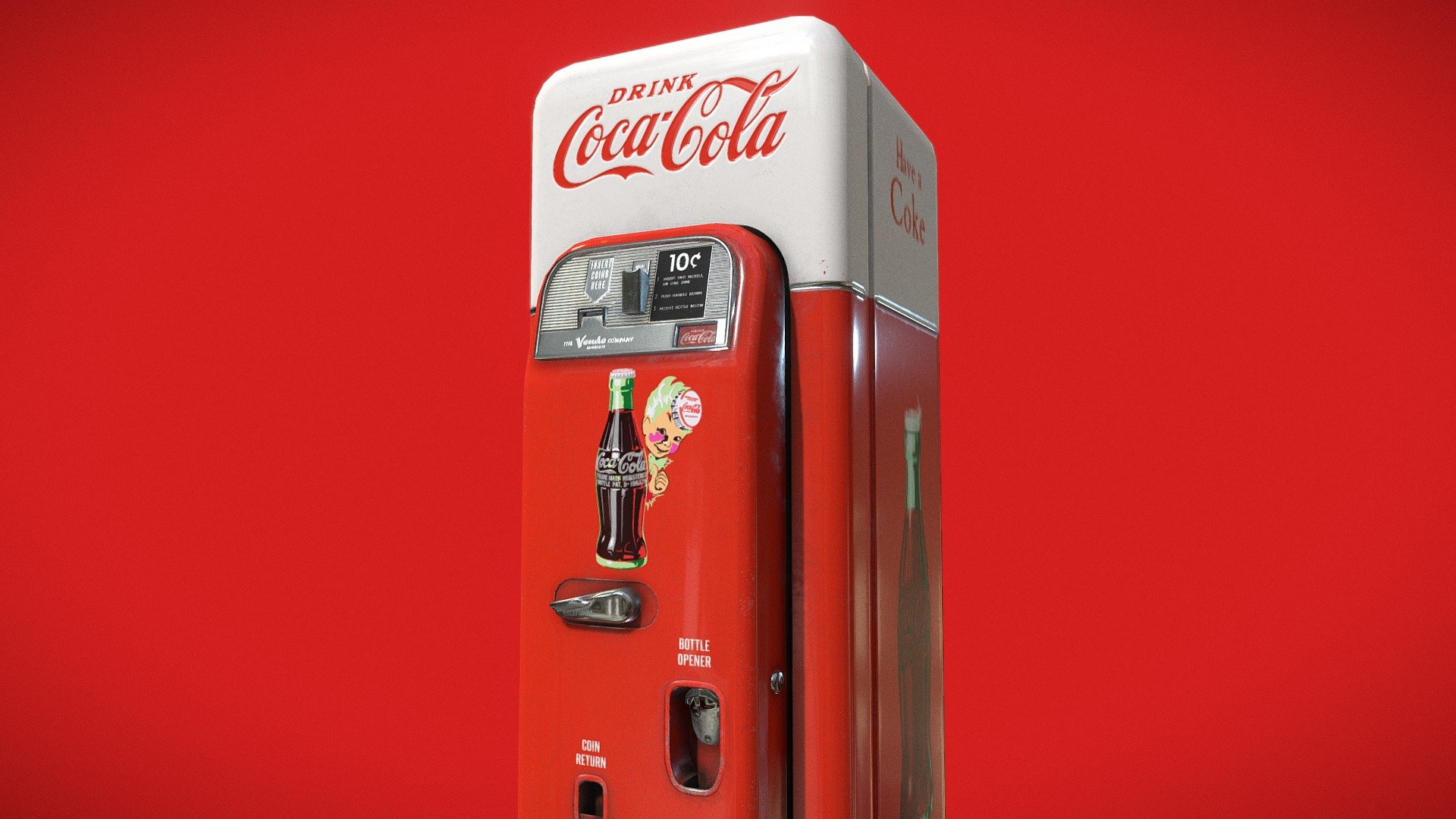 1956 Vendo 44 Coca-Cola Machine - 3D model by Alex Kondratenko ...