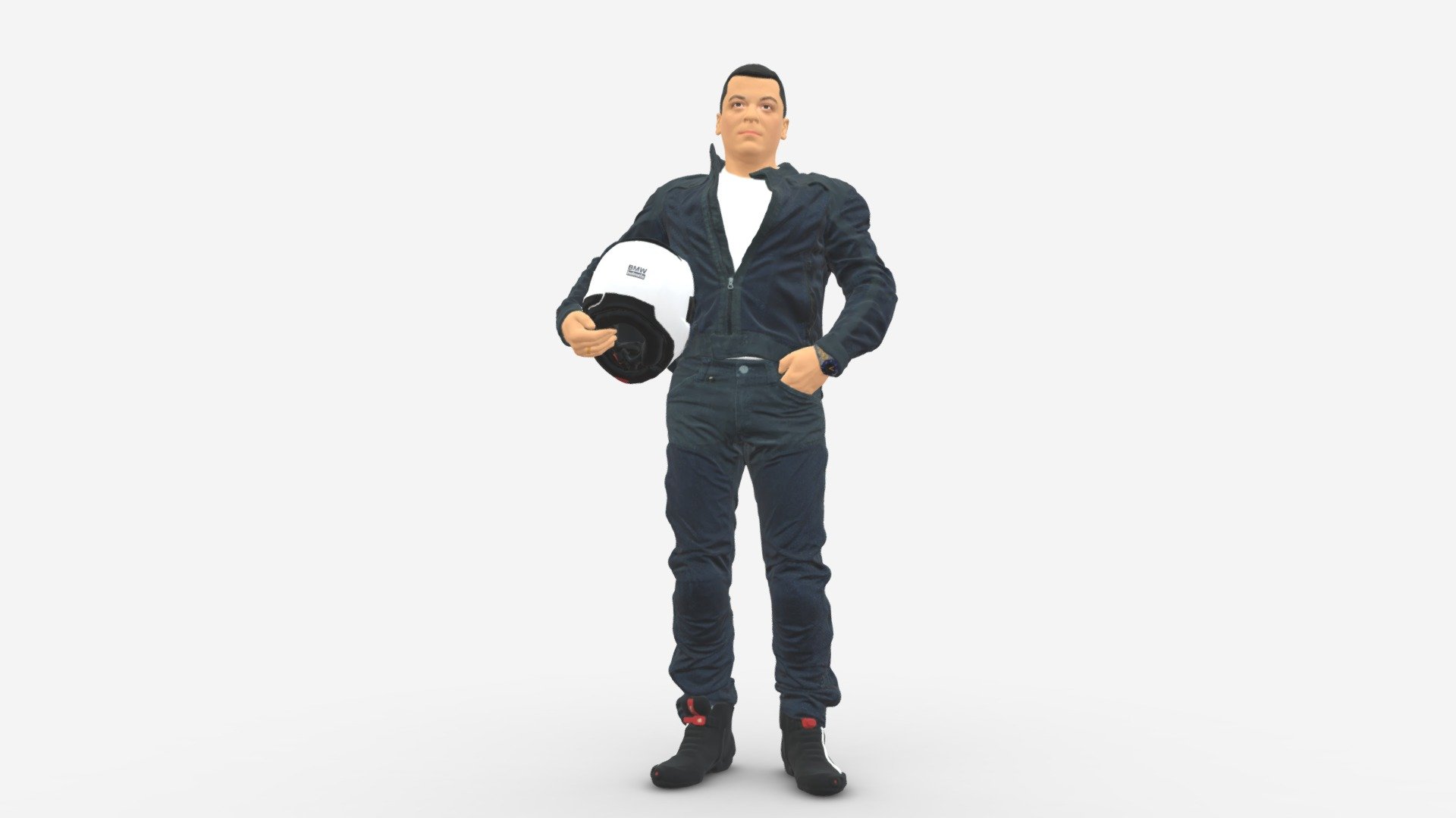 Man In Motorcycle Clothes 0093 - Buy Royalty Free 3D model by 3DFarm ...
