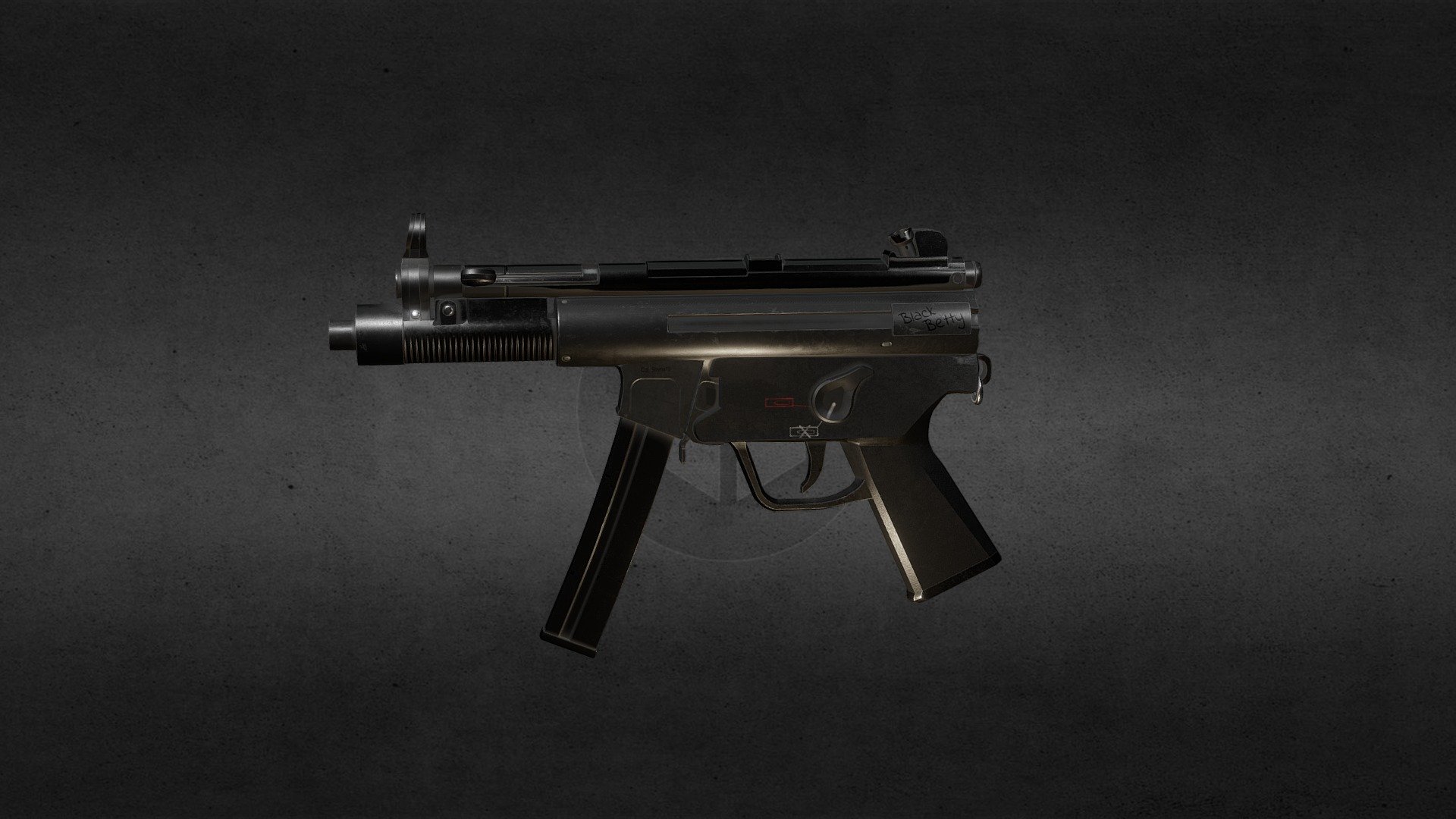 MP5 - 3D model by Jacob Brinson (@SimpleModel3d) [fe0001b] - Sketchfab
