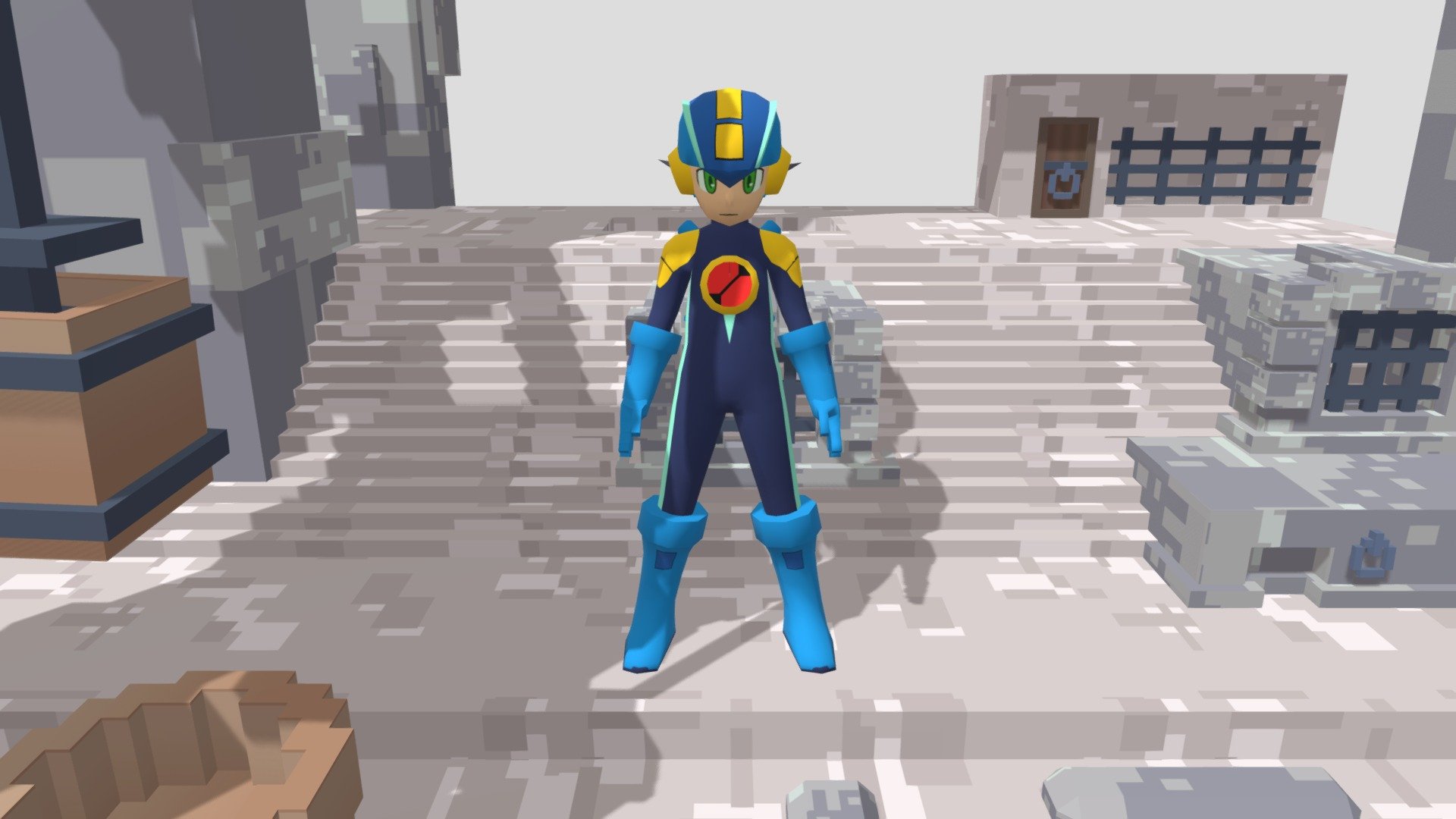 Megaman.EXE Idle - Download Free 3D model by JairRojasB [fe0101e ...