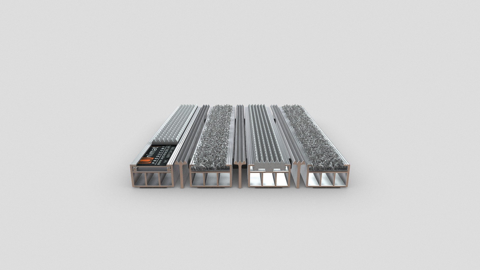 Unimat 22 KRS (gray/gray) - 3D model by Unimat | Fabryka Wycieraczek ...