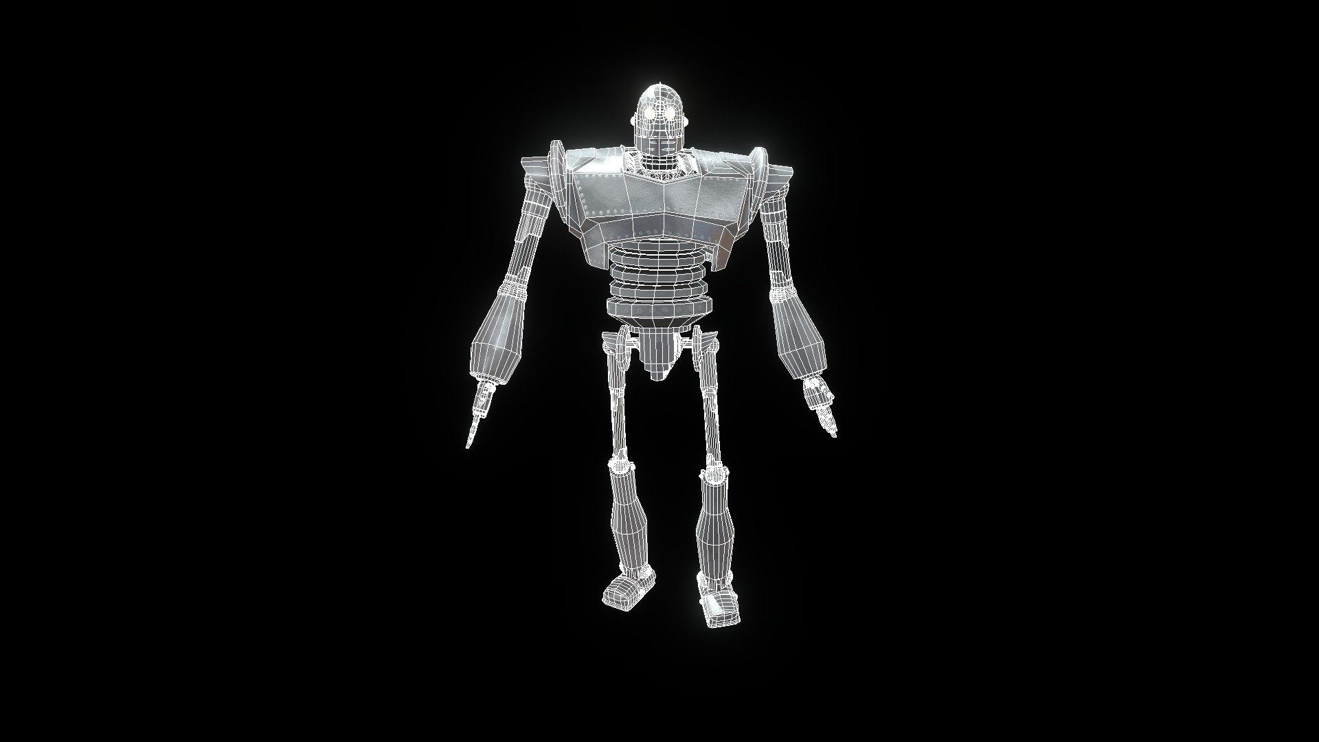Iron Giant - Wireframe - 3D model by jjh0wls [fe0388f] - Sketchfab