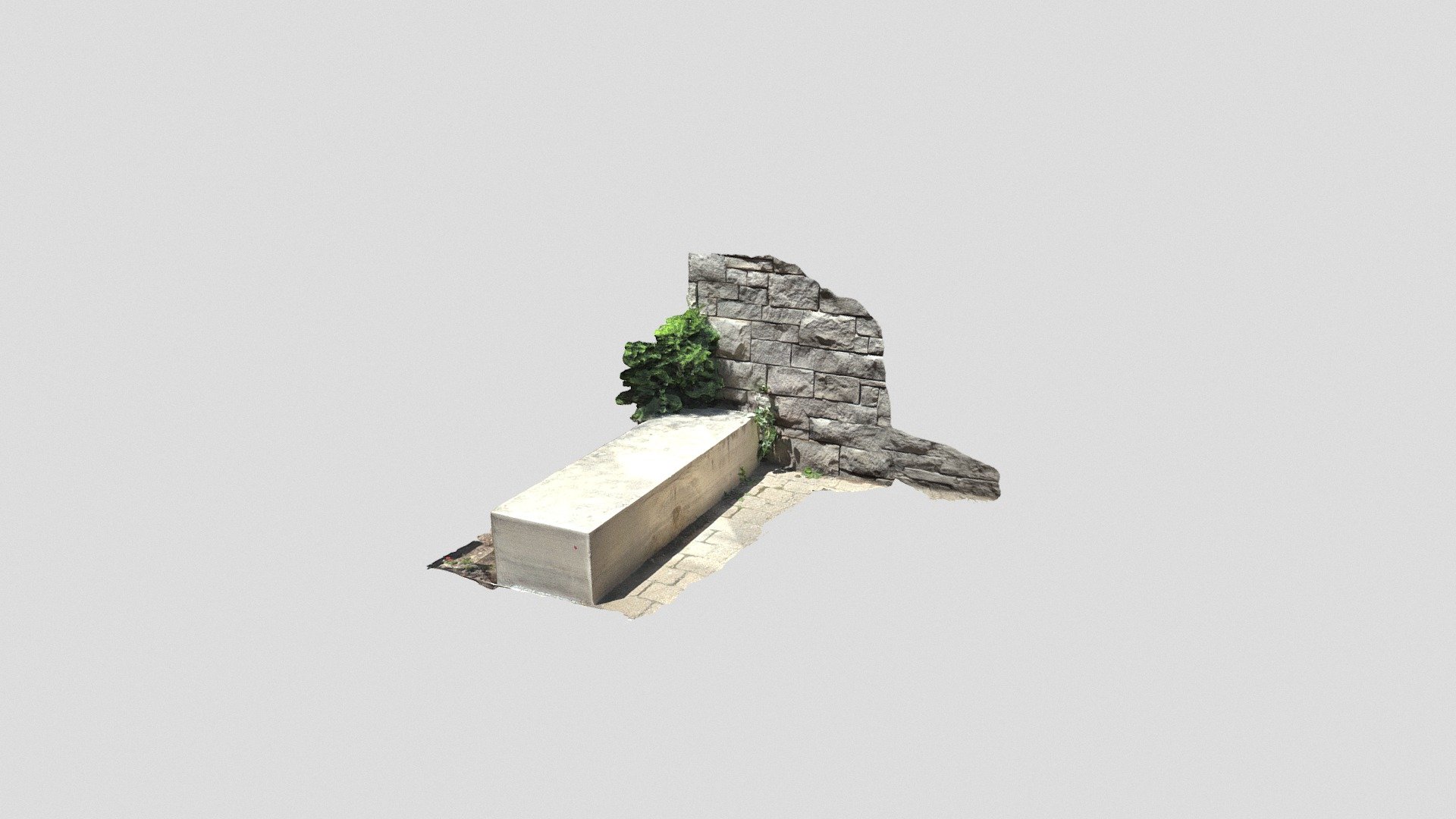 Isabel Bader Theatre - back entrance bench - Download Free 3D model by ...