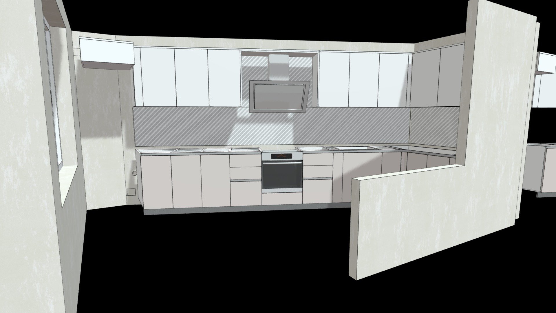 Kitchen - 3D model by architects_com1 (@yuriyzaharov) [fe05c29] - Sketchfab
