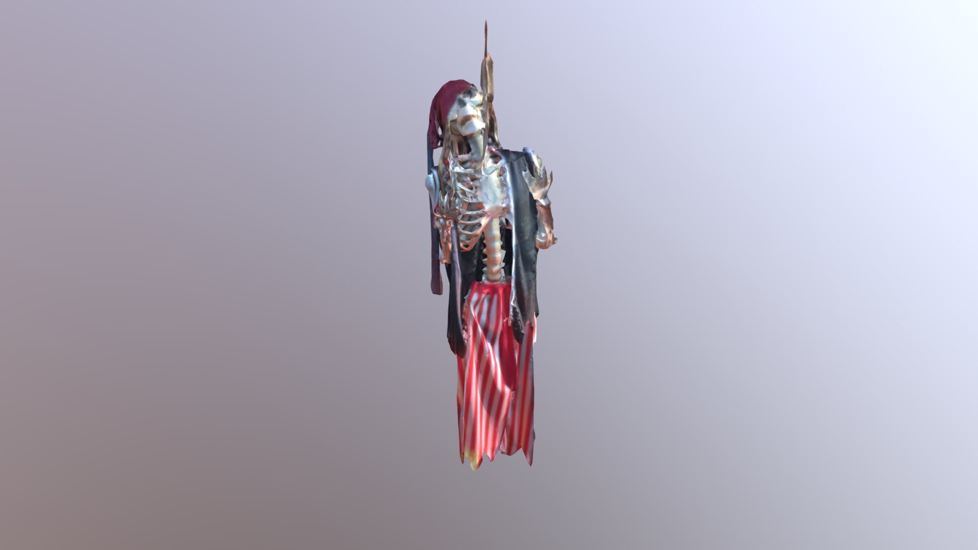 Patriot Pirate Skeleton - Download Free 3D model by David Wigforss ...