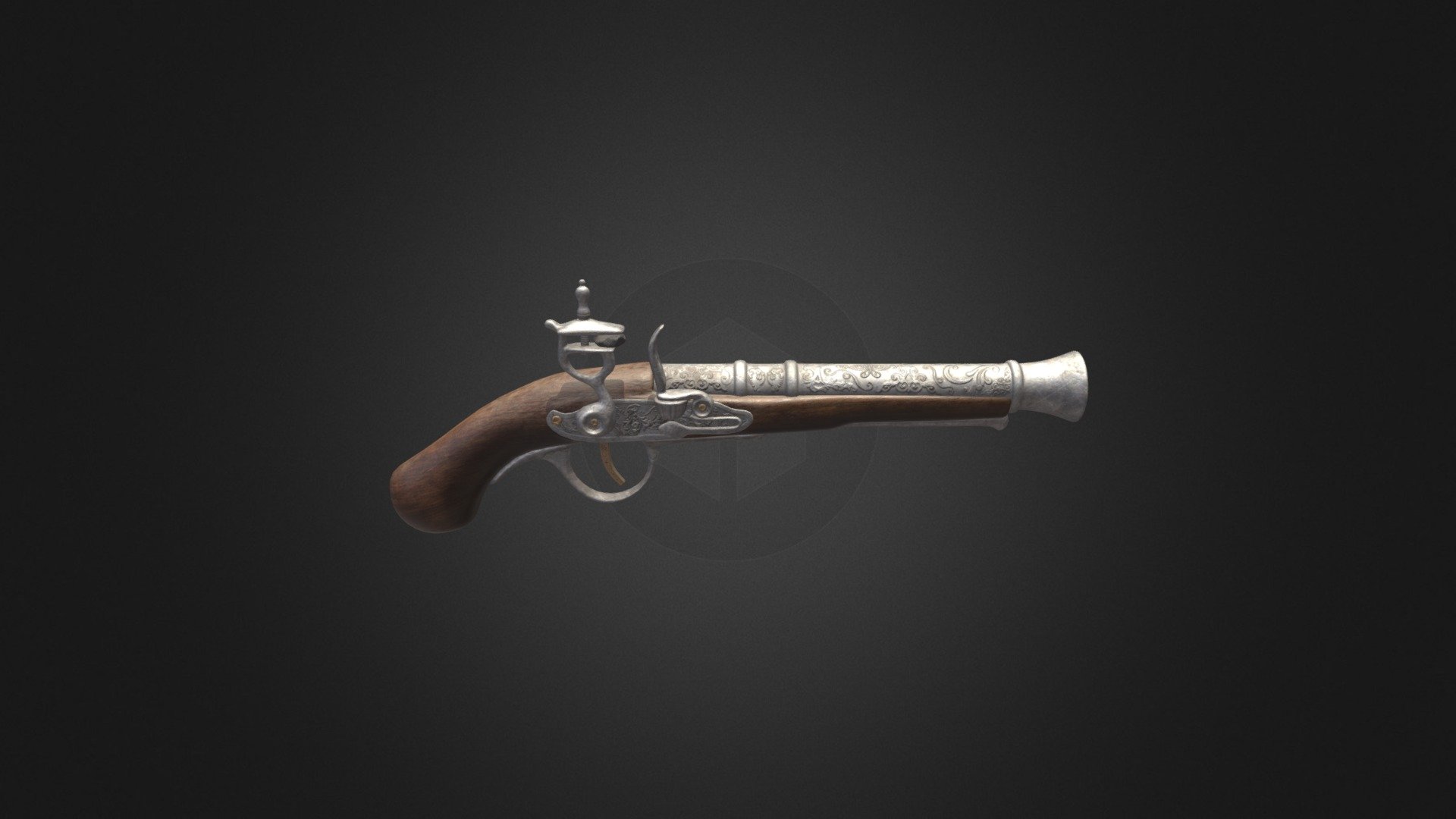 Flintlock Pistol - 3D model by haydenhoes1 [fe09ec7] - Sketchfab