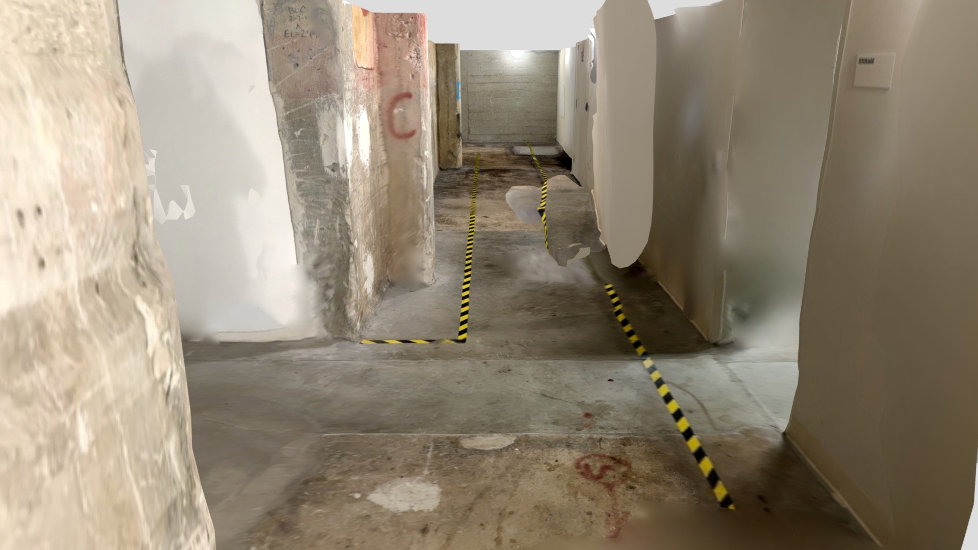 Sub-Basement Hall 03 w/o Ceiling - Download Free 3D model by ...