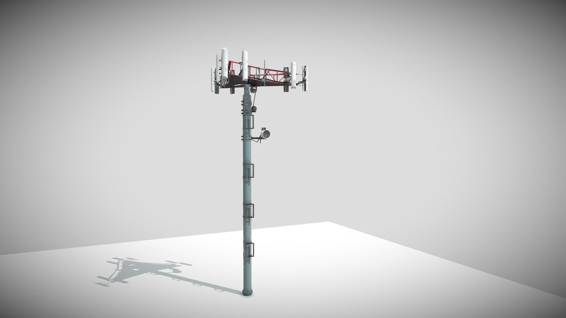 Telecommunication Tower with 4k textures - Buy Royalty Free 3D model by ...
