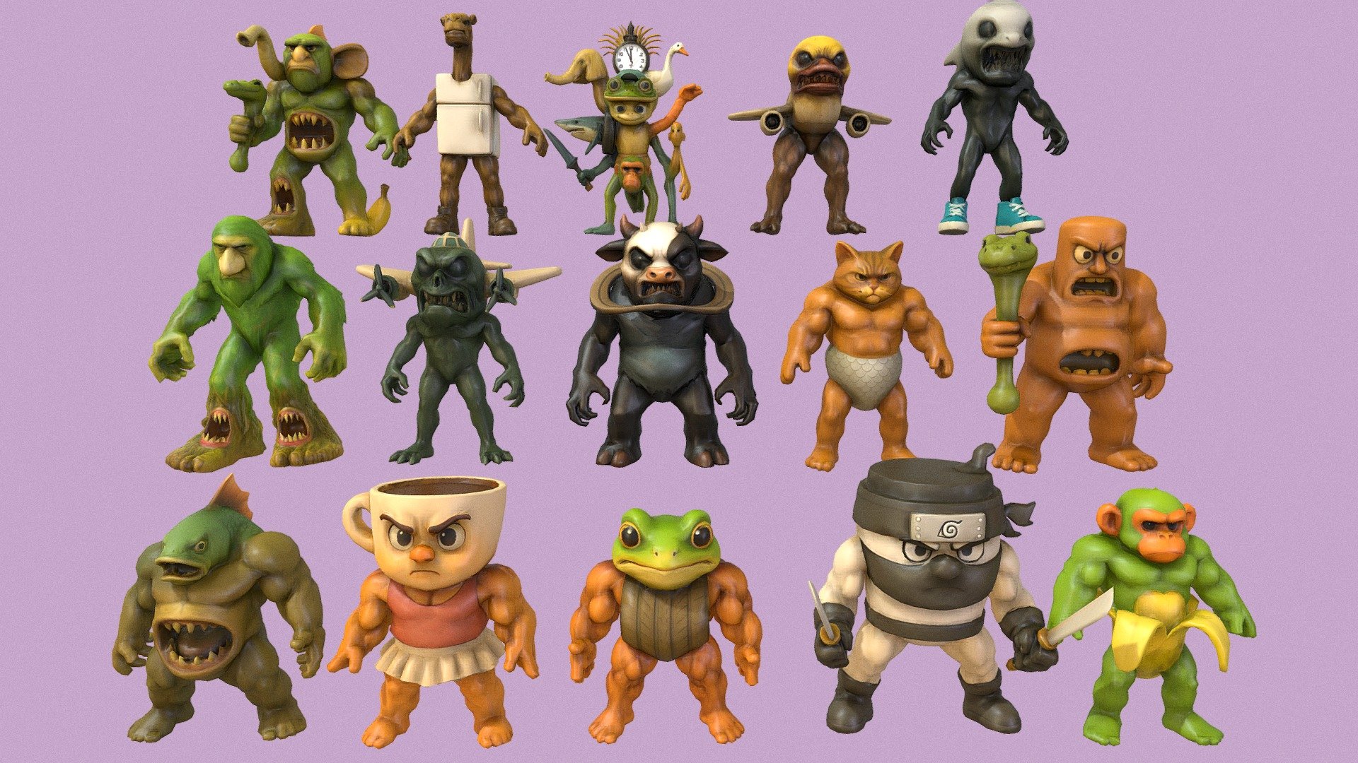 Italian Brainrot Meme Boss Pack - 3D model by KAG3D [fe0a441] - Sketchfab